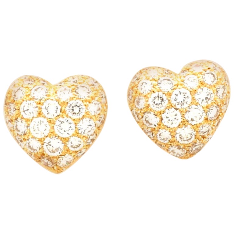 Cartier 18 Karat Yellow Gold Ear Cuffs at 1stDibs