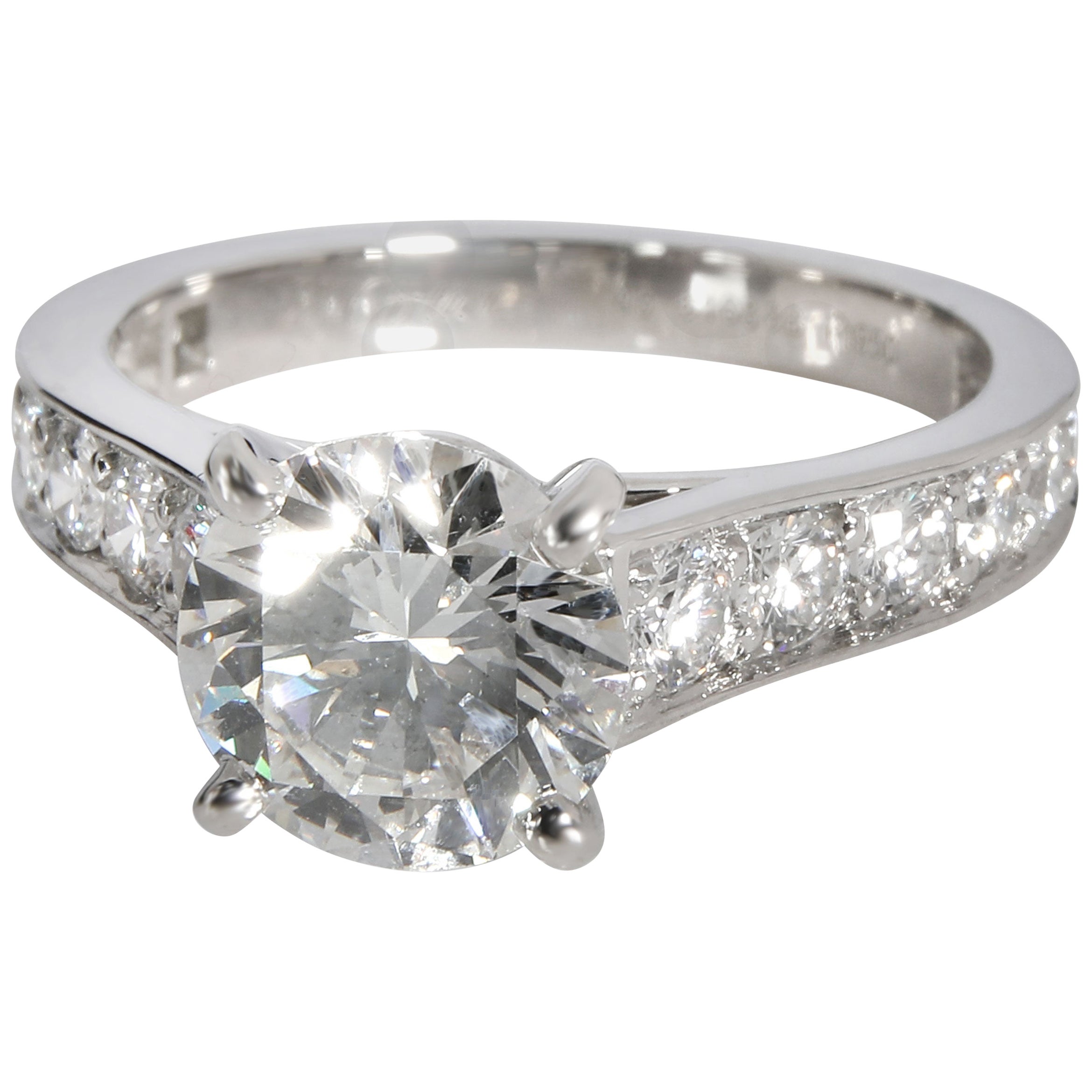 Cartier Diamond 1895 Pave Collection Engagement Ring For Sale at 1stDibs