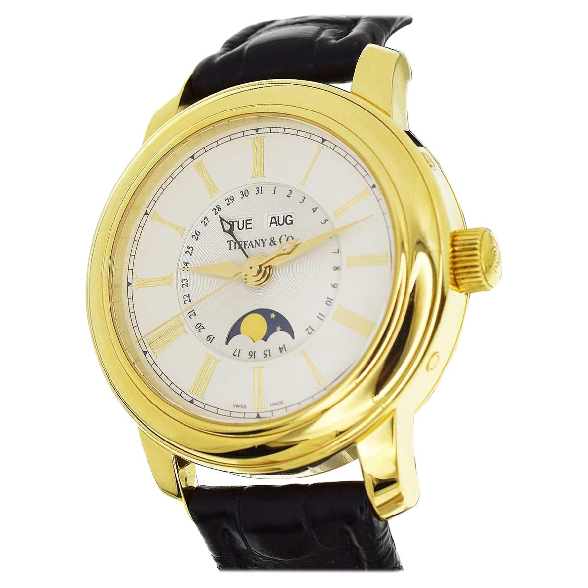 PIERRE KUNZ PKA 007 SRL Retrograde Moon Phase Rose Gold Watch at 1stDibs