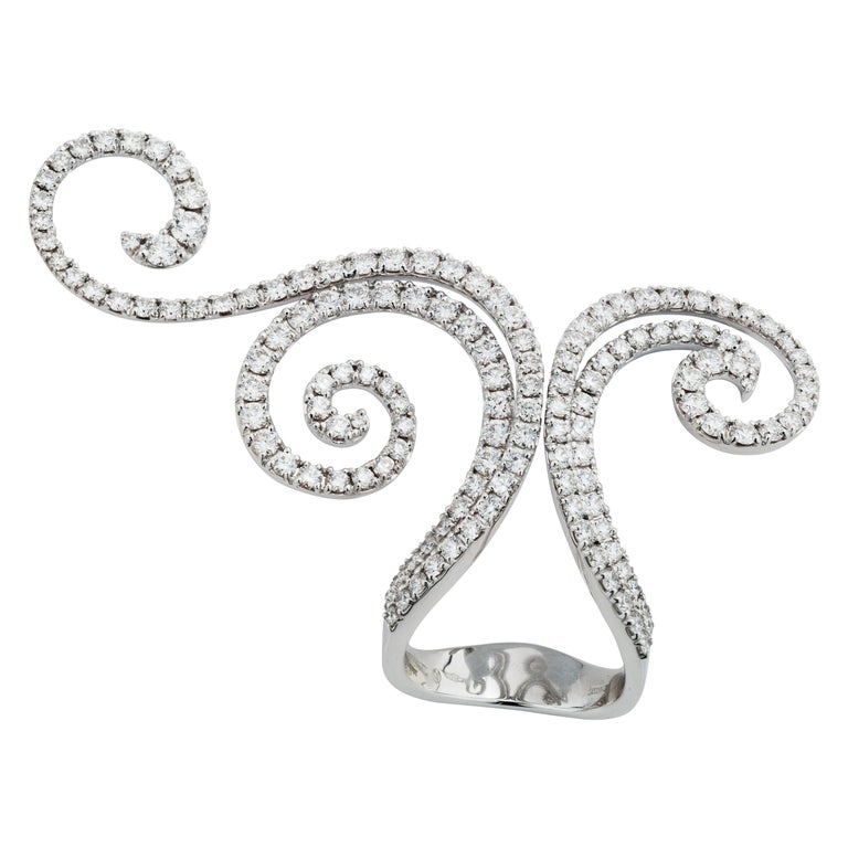 Damiani Diamond Ring For Sale at 1stDibs