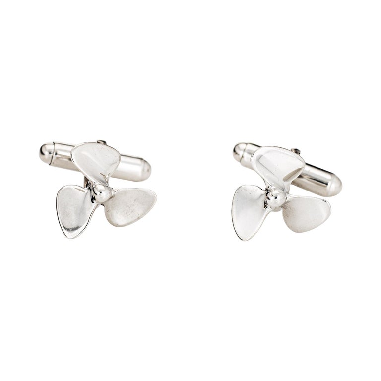 Vintage Tiffany and Co Boat Propeller Cufflinks Sterling Silver Signed ...