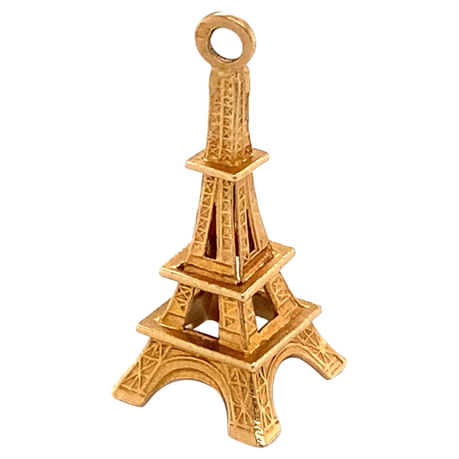 Cartier Paris Gold Eiffel Tower Charm at 1stDibs