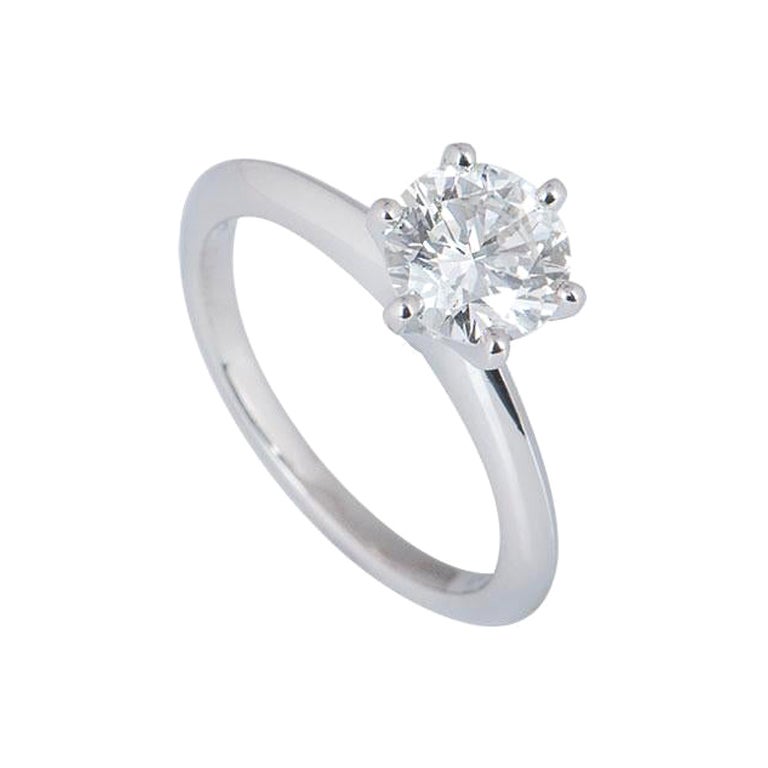 Tiffany and Co. Platinum Diamond Setting Solitaire Engagement Ring 1 ...