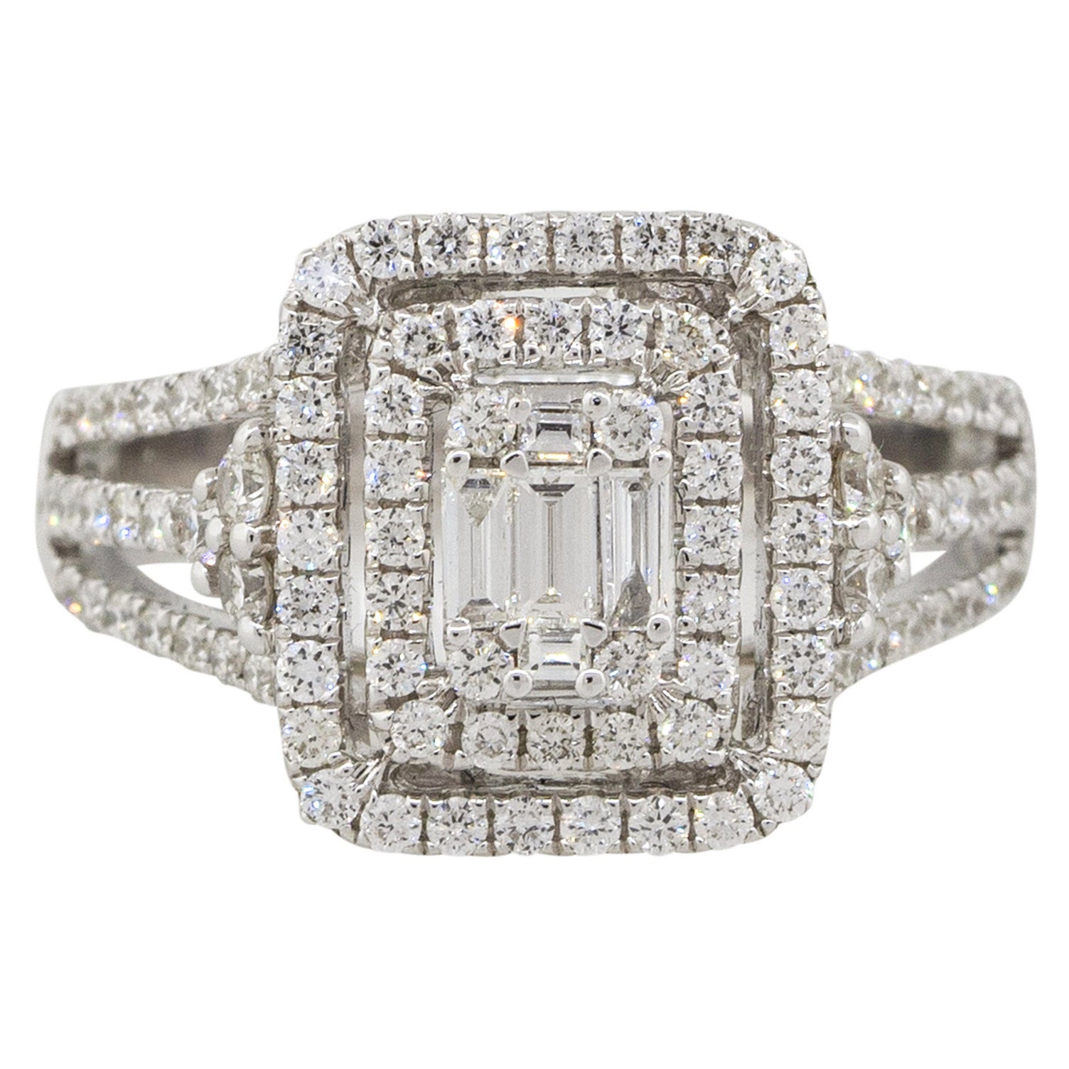 Double Pavé Pebble Stacking Ring at 1stDibs