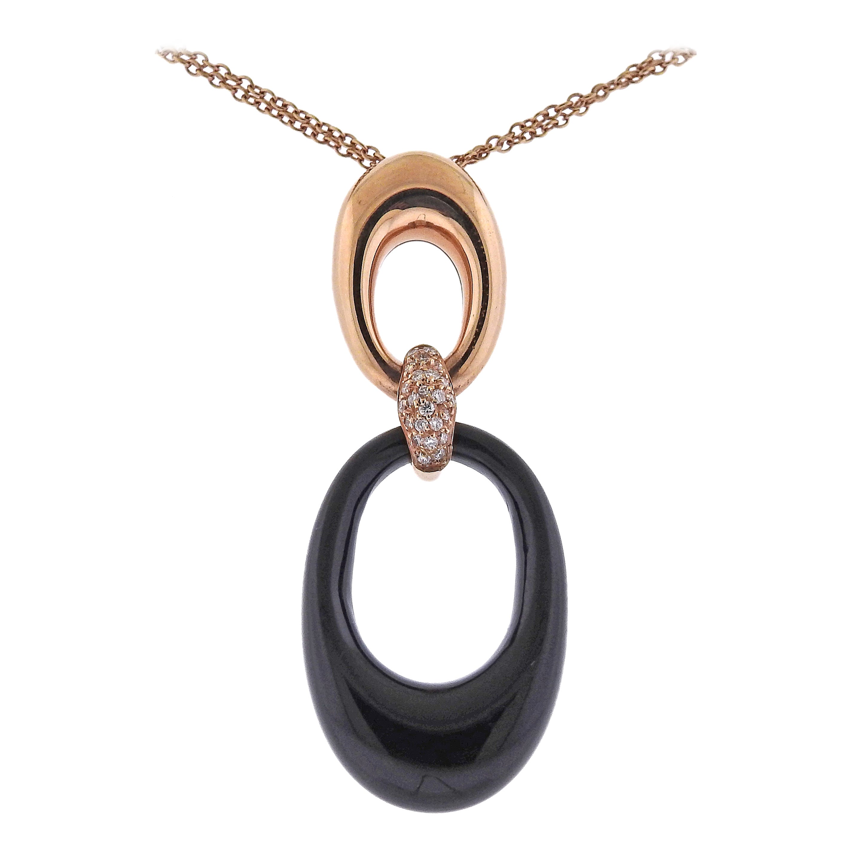 Magerit Puma Diamond Gold Pendant Necklace at 1stDibs