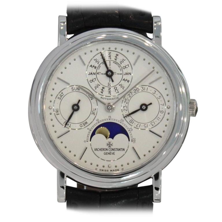 Vacheron Constantin Platinum Patrimony Perpetual Calendar Moon Phase ...