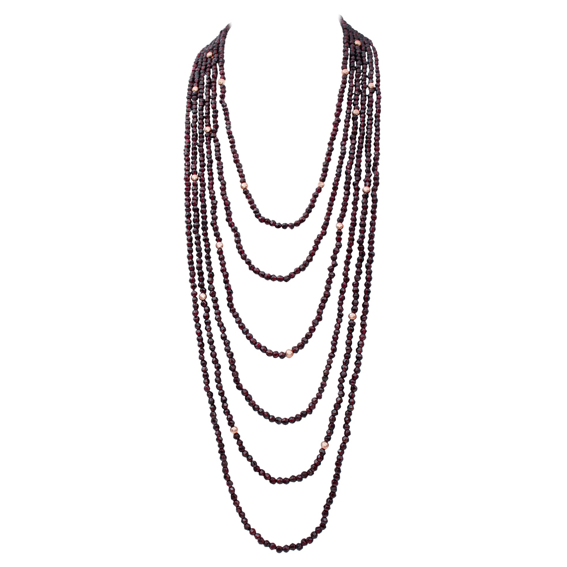 Multi Strand Gold Woven Thread Necklace at 1stDibs