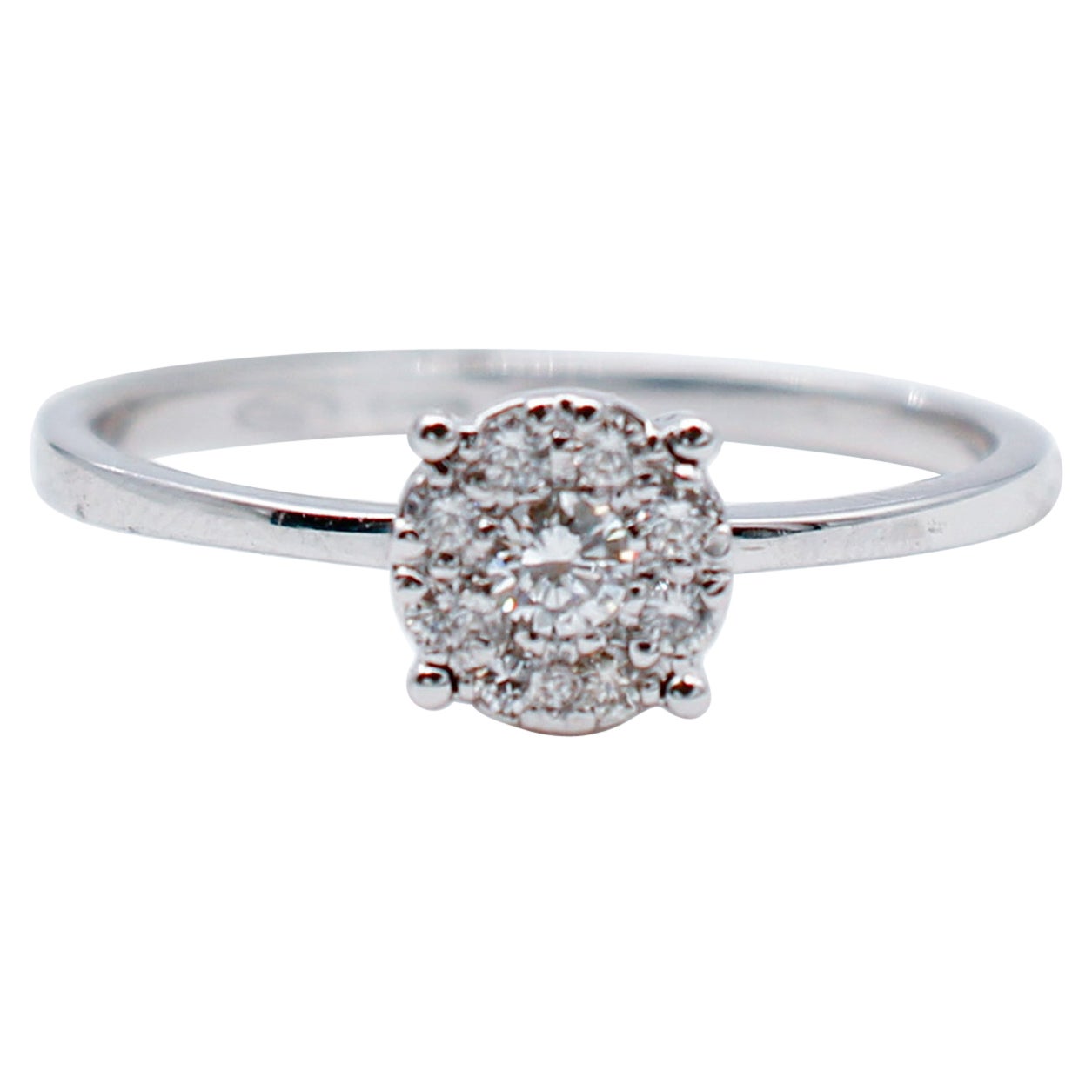 White Diamonds, 18 Karat White Gold Magic Ring For Sale at 1stDibs