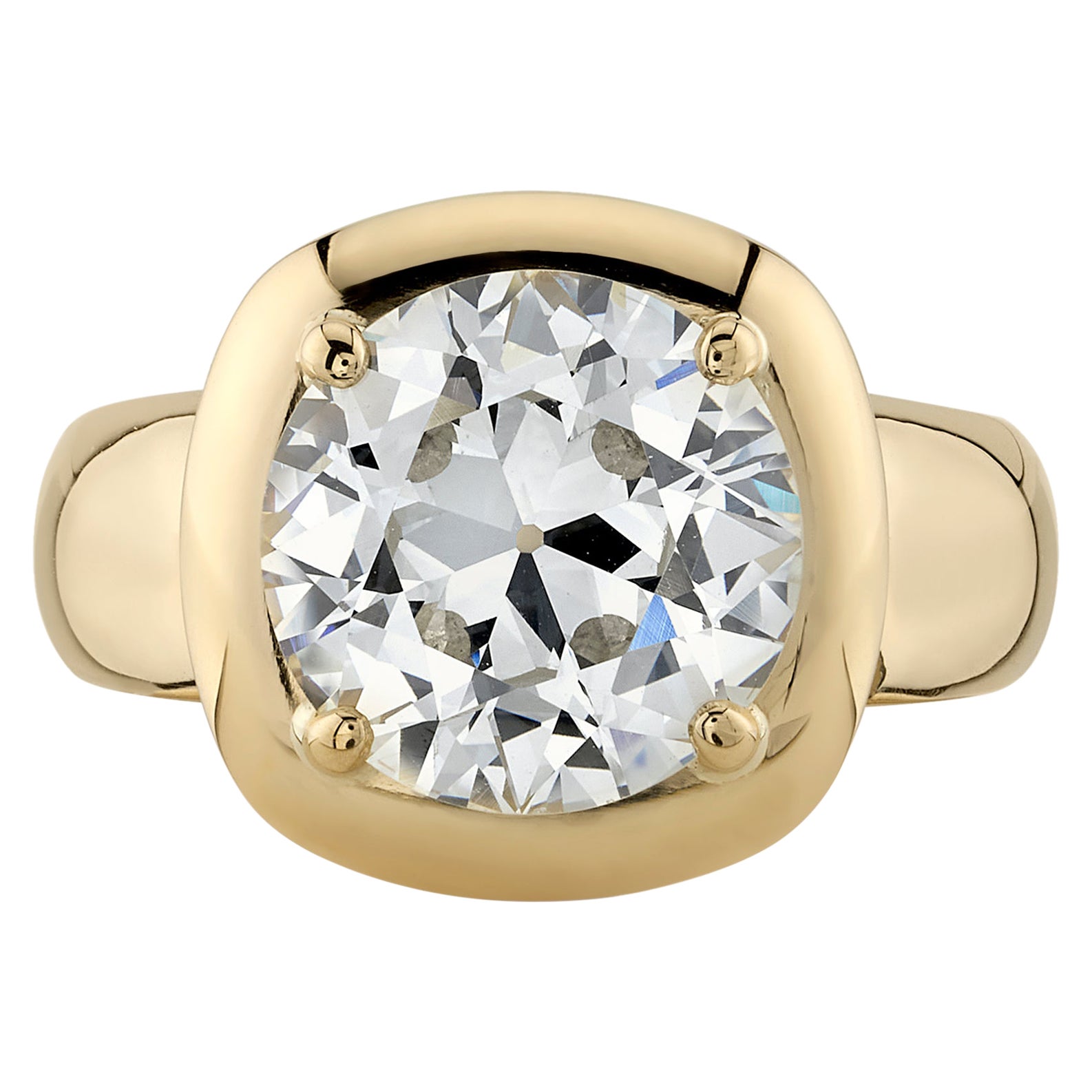 Handcrafted Eleni Old European Cut Diamond Ring by Single Stone For ...