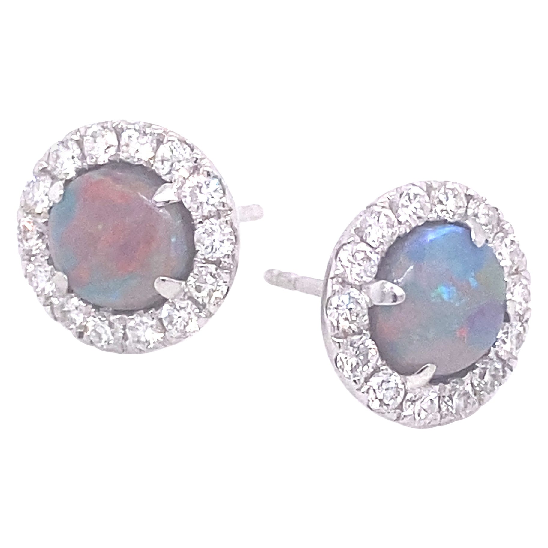 Oval Yellow Diamonds with Diamond Halo Triple Stacked Earrings For Sale ...