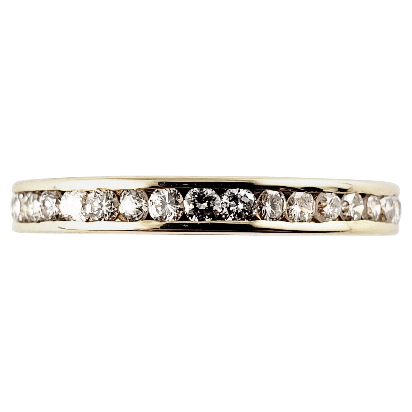 14 Karat Yellow Gold Stackable Eternity Band at 1stDibs