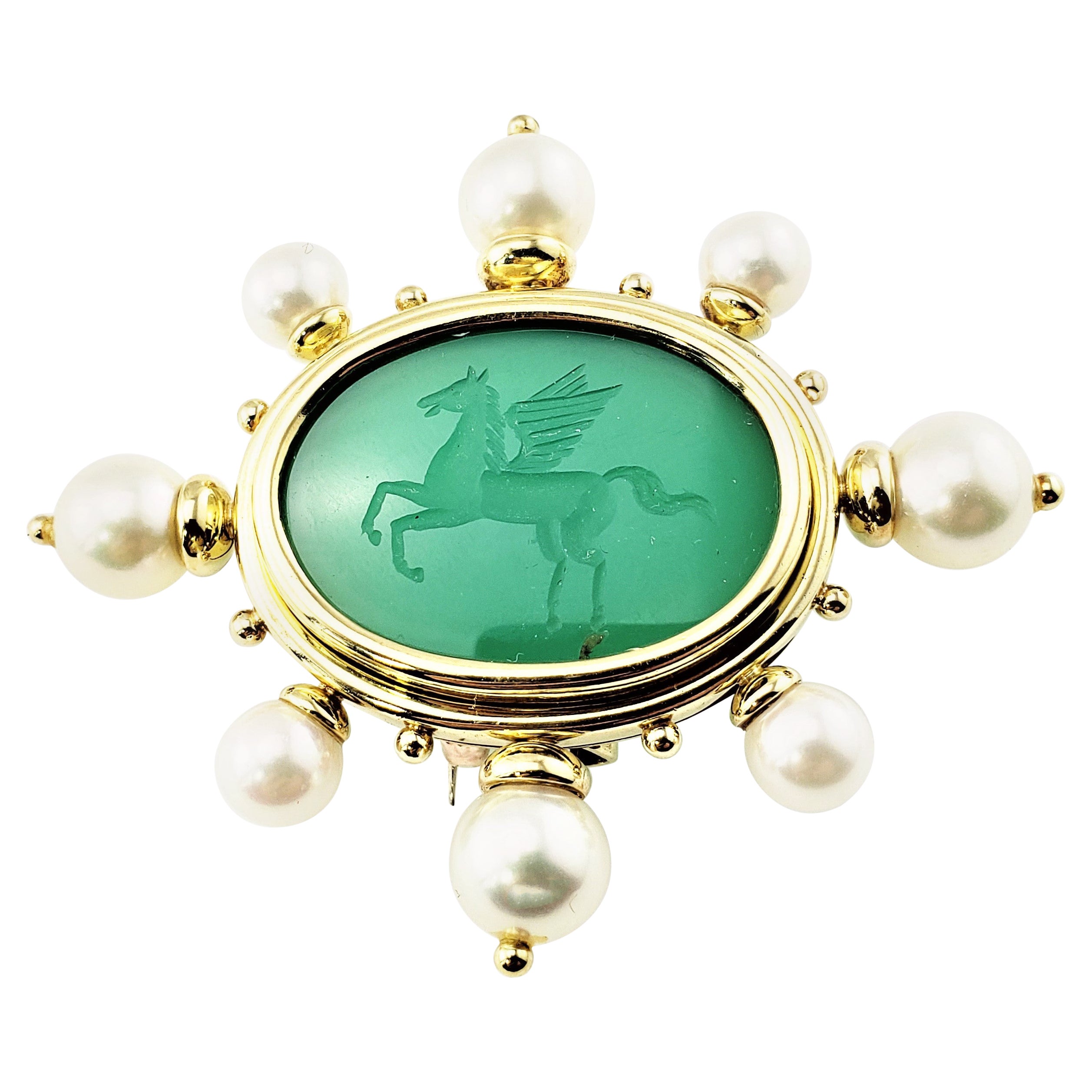 Crystal Intaglio Pin For Sale at 1stDibs