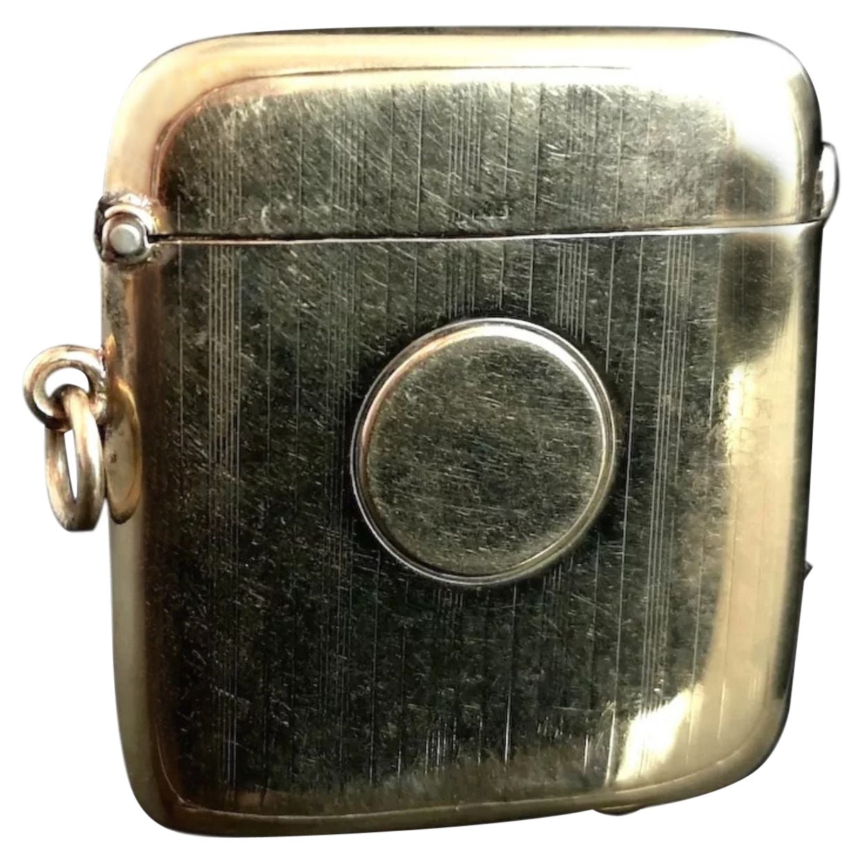 14 Karat Yellow Gold Antique Match Safe at 1stDibs