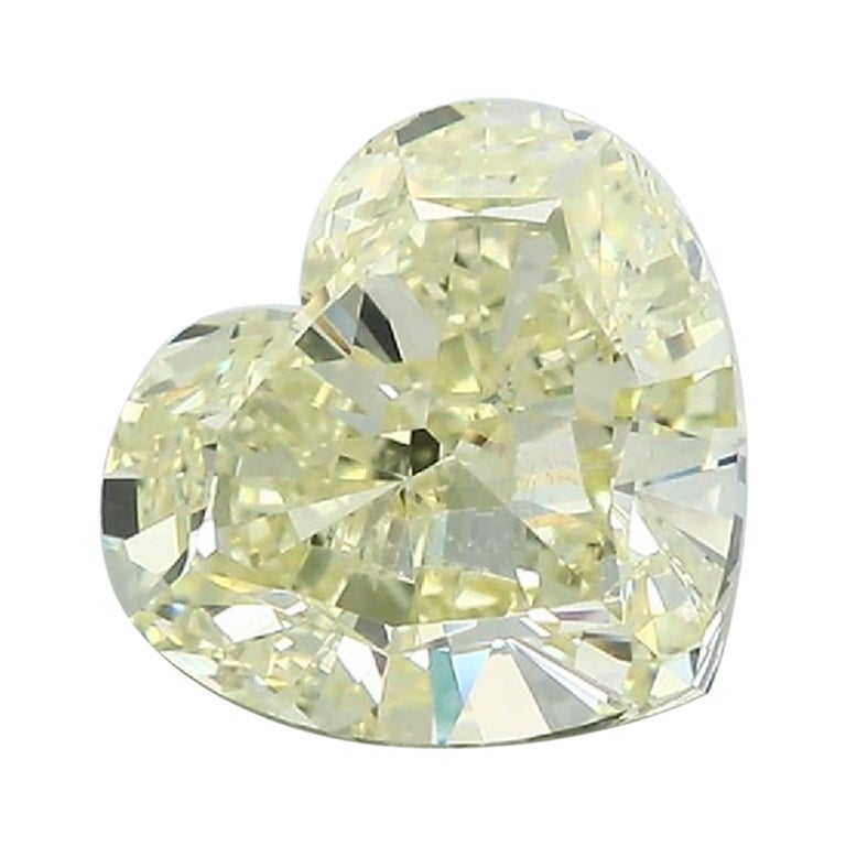 Fancy Light Yellow Diamond Ring 3.01 Carat GIA Certified For Sale at ...