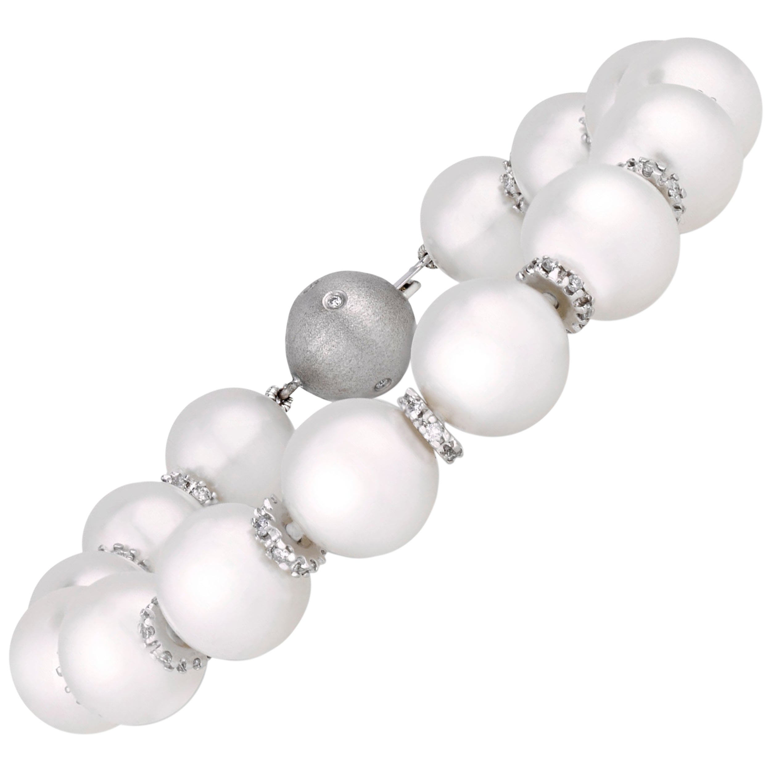Gregg Ruth Magnificent Multi-Color South Sea and Diamond Pearl Bracelet ...