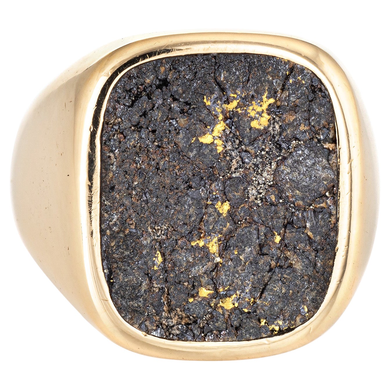 Heavy Gold Mens Signet Ring - 3 For Sale on 1stDibs | mens heavy gold ...