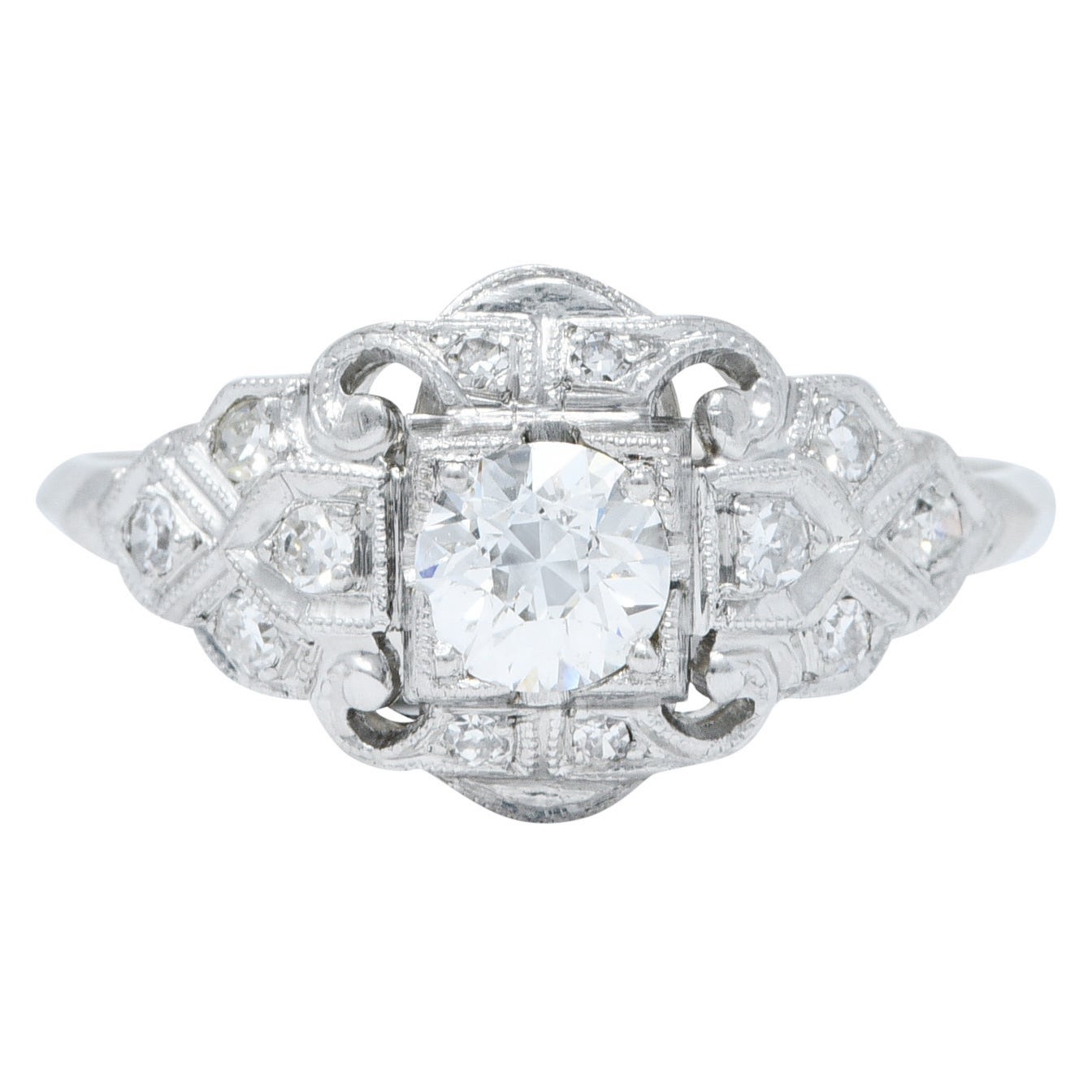 Art Deco Diamond Dinner Ring at 1stDibs