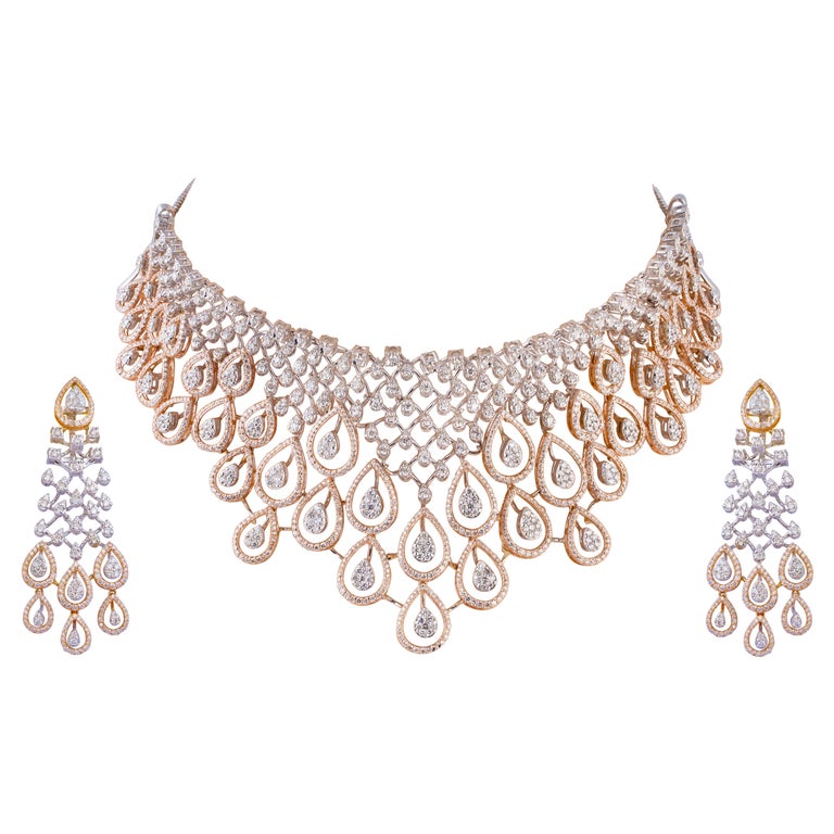 Gold 15.83cts Diamond Set For Sale at 1stDibs