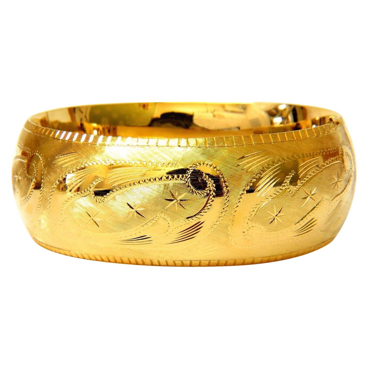 1.18CT Stackable Bangles Diamonds Bracelet 14KT Fancy Color Mod ...