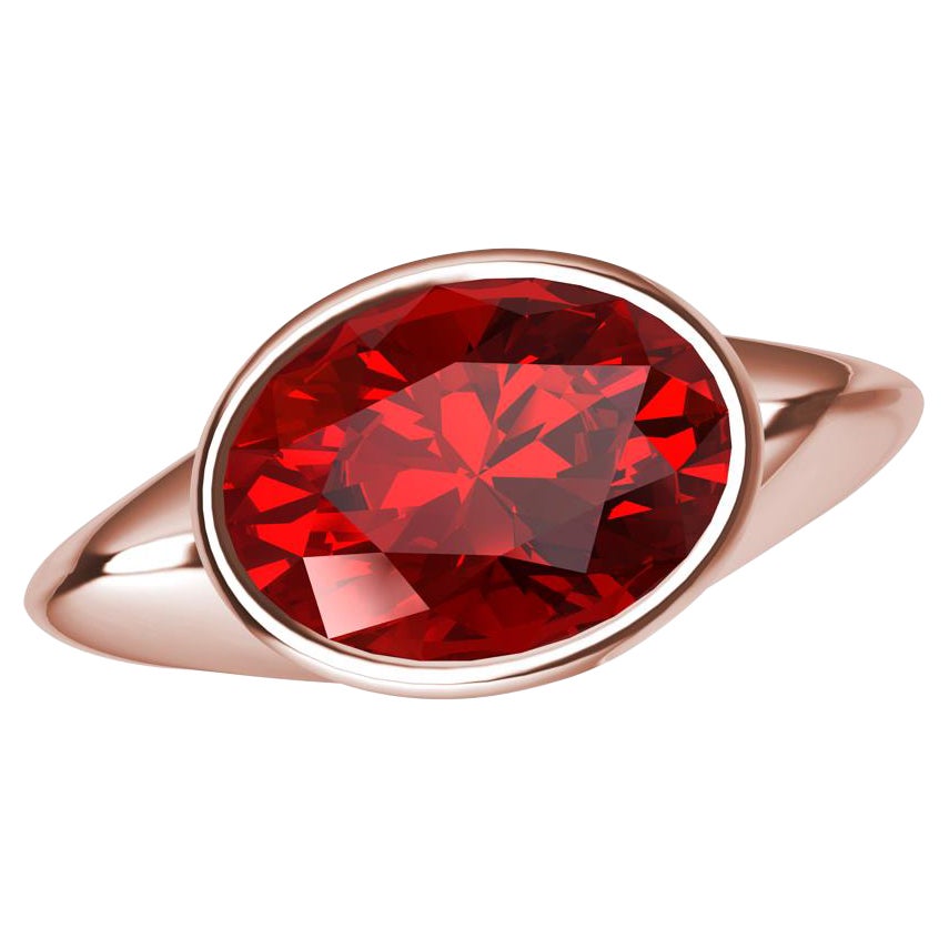 Customizable Platinum 2.58 Carats Pigeon Blood Ruby Sculpture Ring For ...