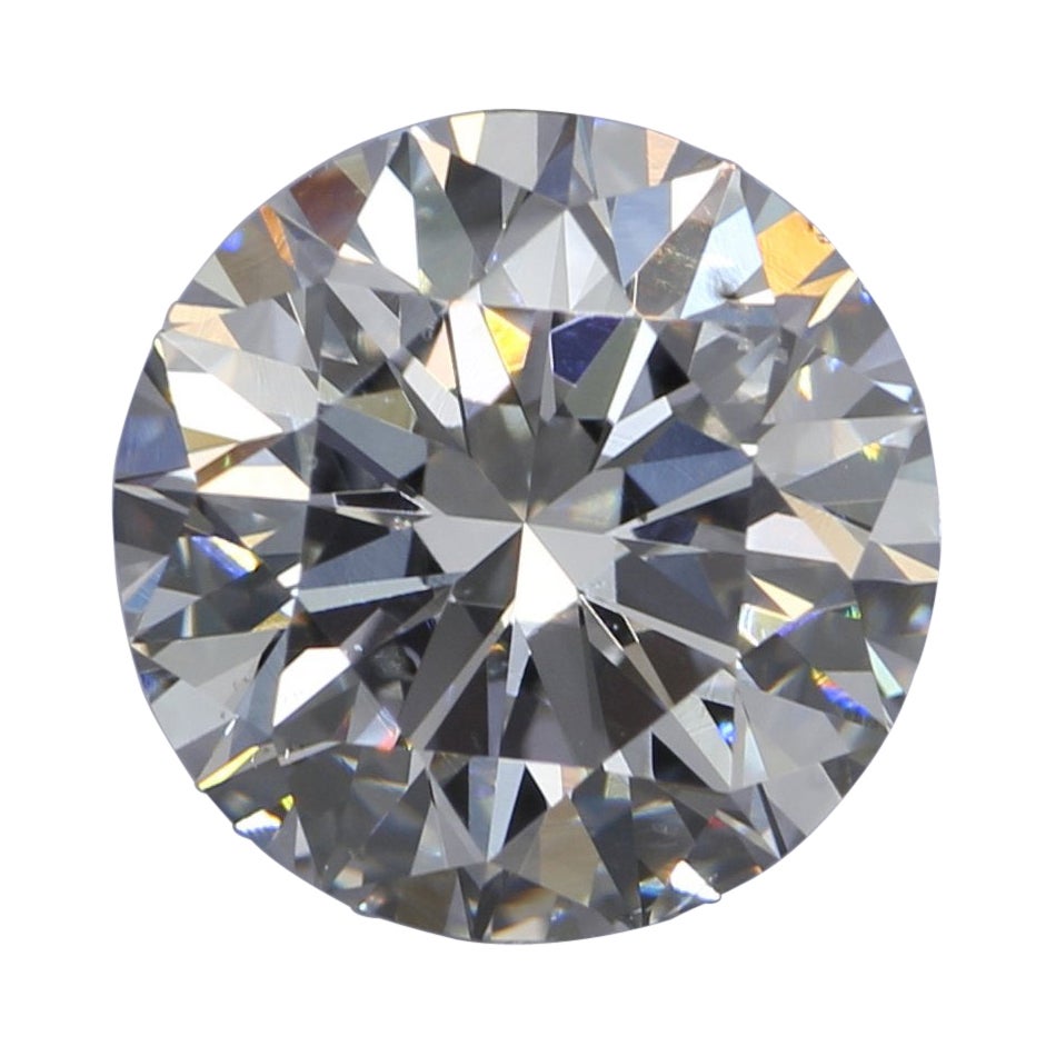 GIA Certified 2.01ct I SI2 Round Brilliant Cut Diamond For Sale at 1stDibs