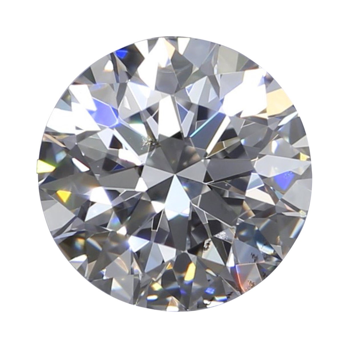 GIA Certified 2.01ct I SI2 Round Brilliant Cut Diamond For Sale at 1stDibs