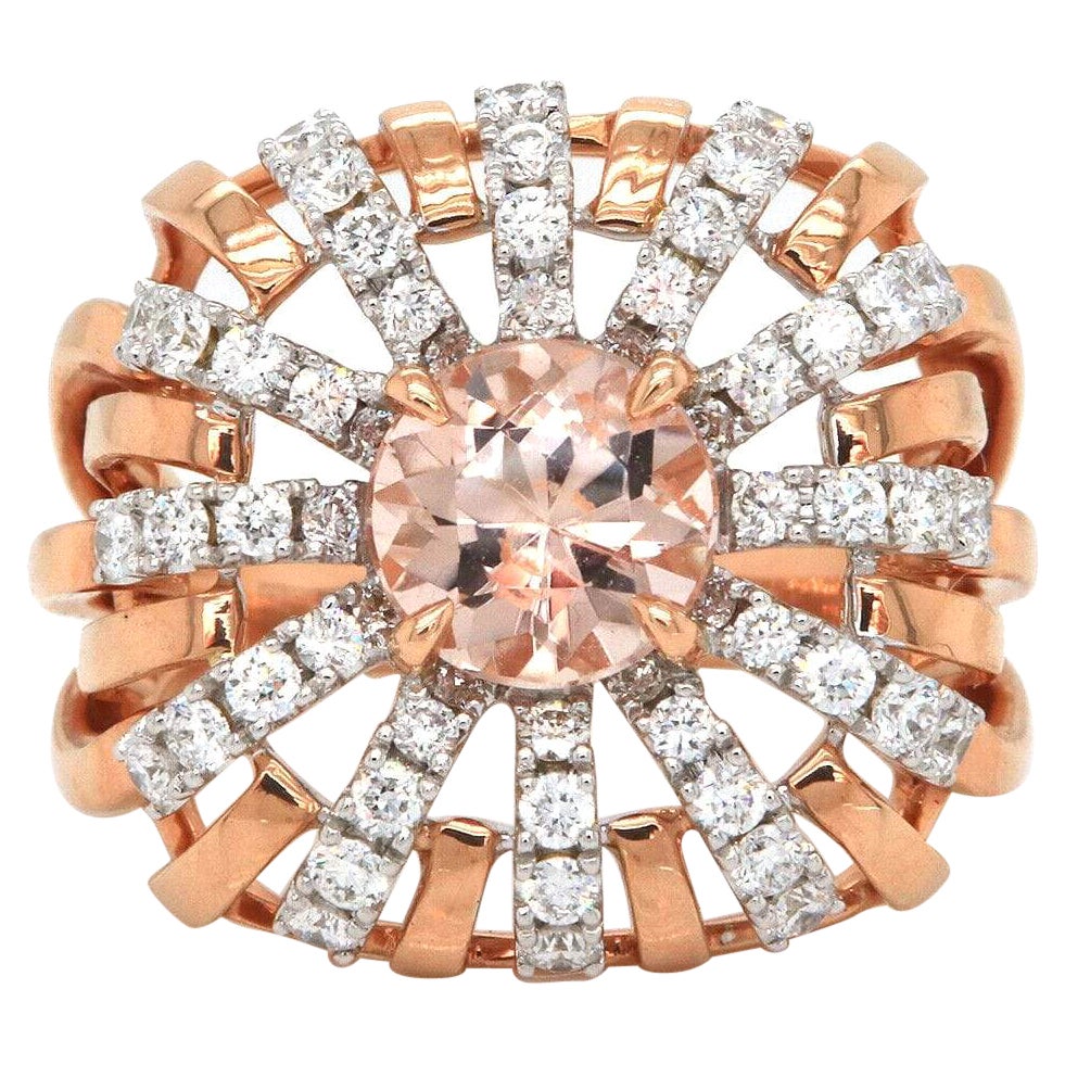 Frederic Sage 17.94 Carat Watermelon Tourmaline Diamond Cocktail Ring ...