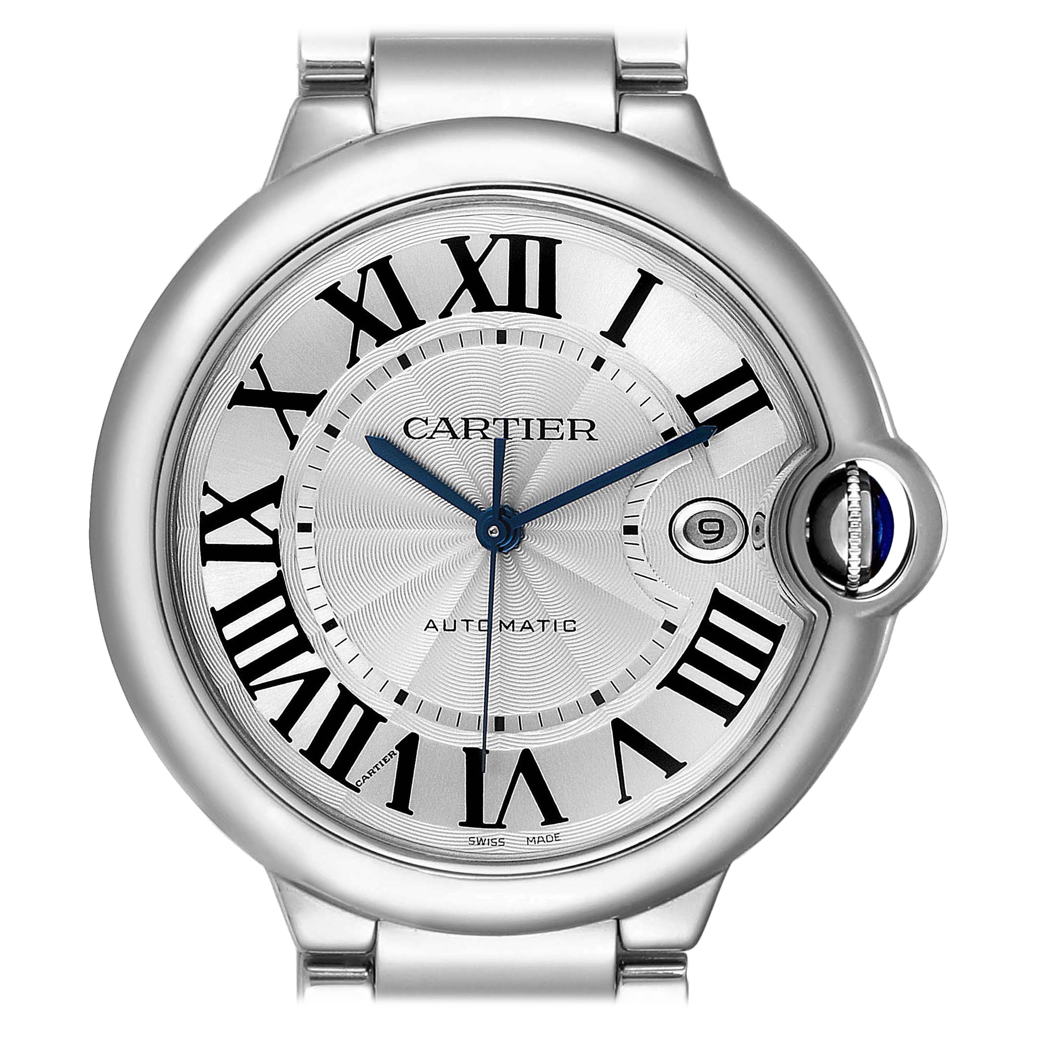 Cartier Ballon Bleu 42 Yellow Gold Automatic Mens Watch W6900551 Box ...