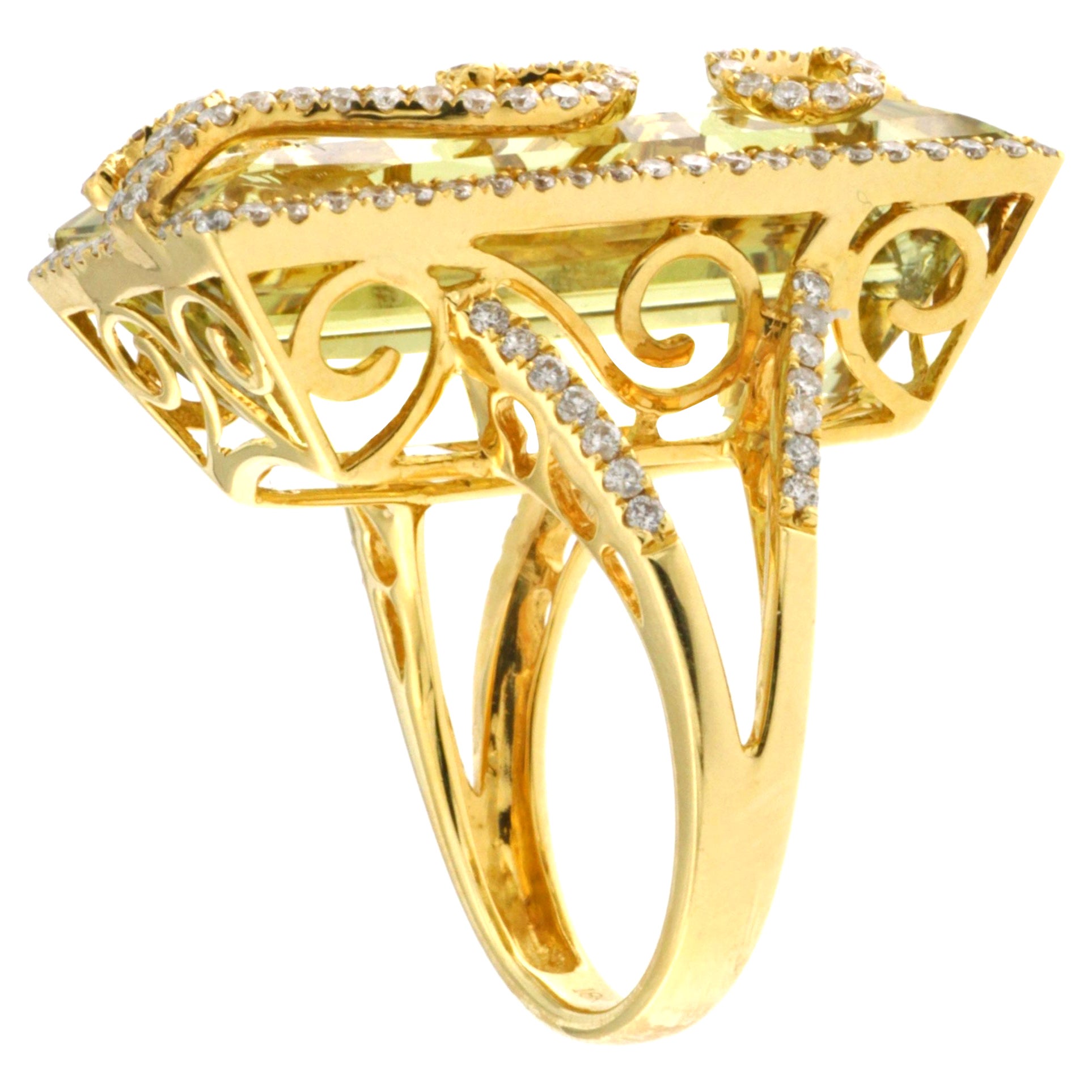 HERMES Diamond "H" Yellow Gold Ring at 1stDibs | hermes h ring, hermes ...