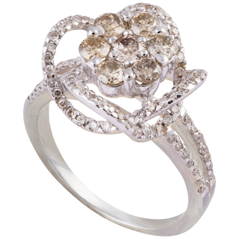 1.25cts Diamond gold Ring For Sale at 1stDibs