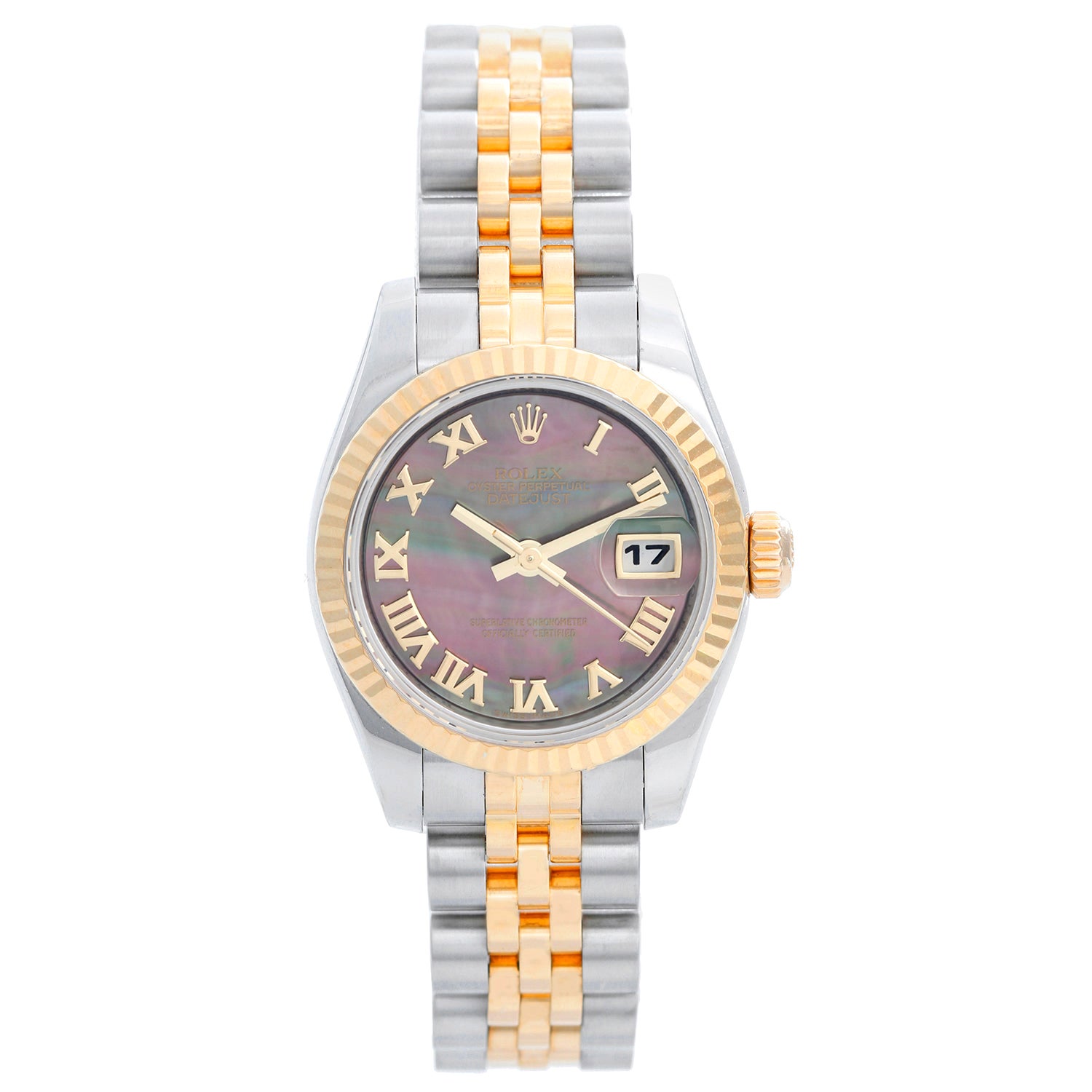 Rolex Ladies Gold Steel Datejust Wristwatch Ref 179173 For Sale at ...