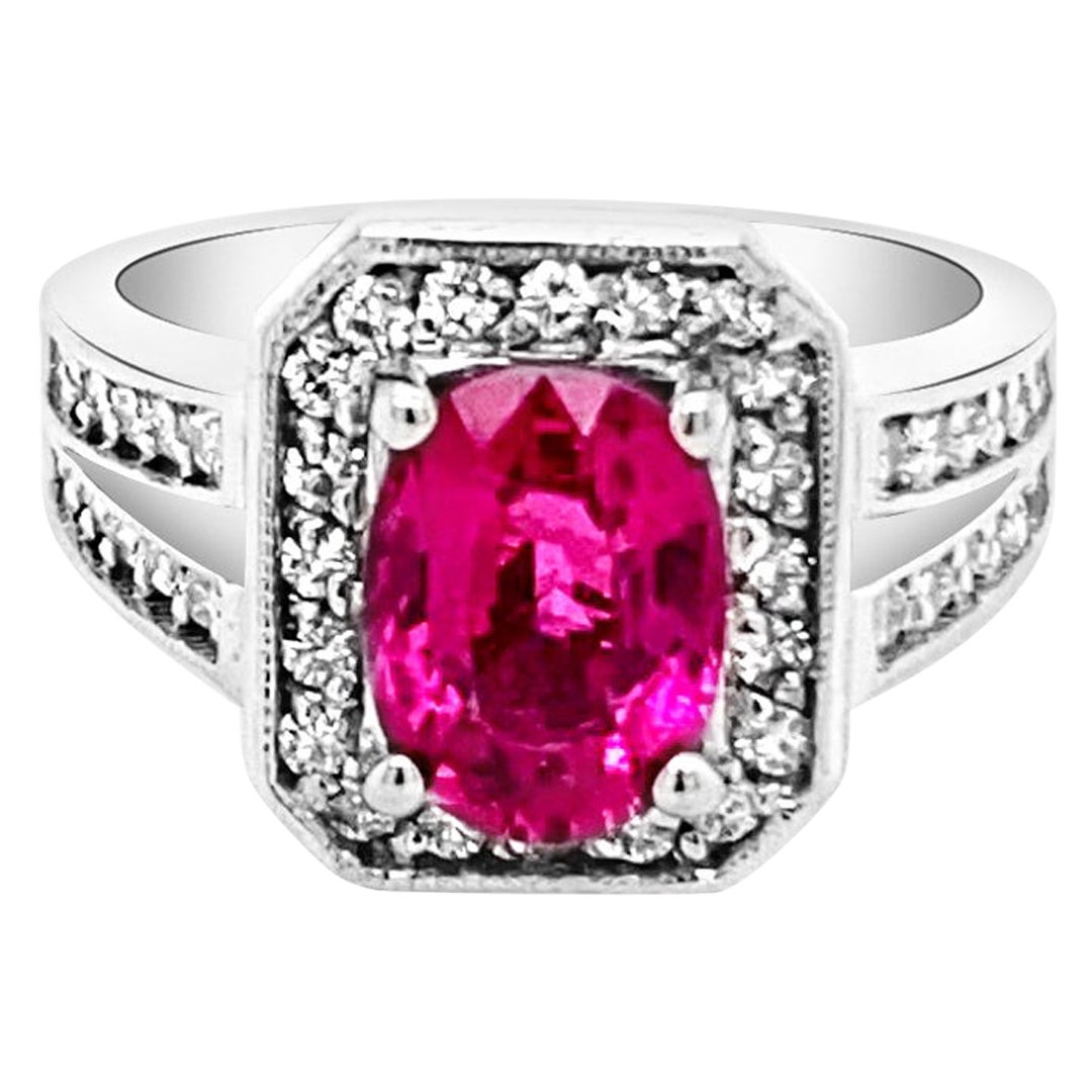 Pink Tourmaline Gold Heart Ring at 1stDibs | pink tourmaline heart ring