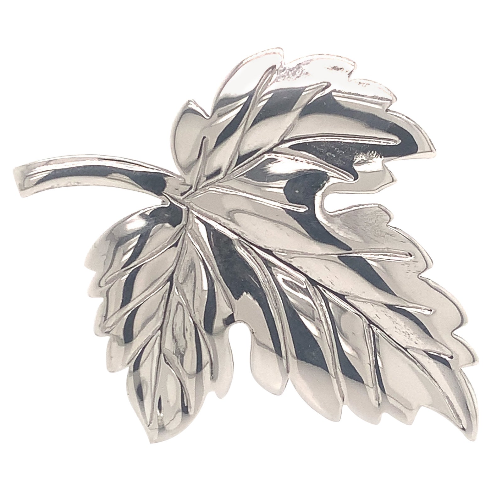 TIFFANY and CO Maple Leaf Brooch at 1stDibs