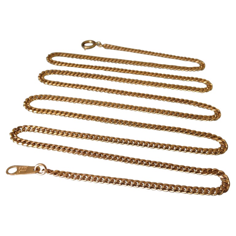 18ct 750 Vintage Gold Chain For Sale at 1stDibs | 750 gold chain