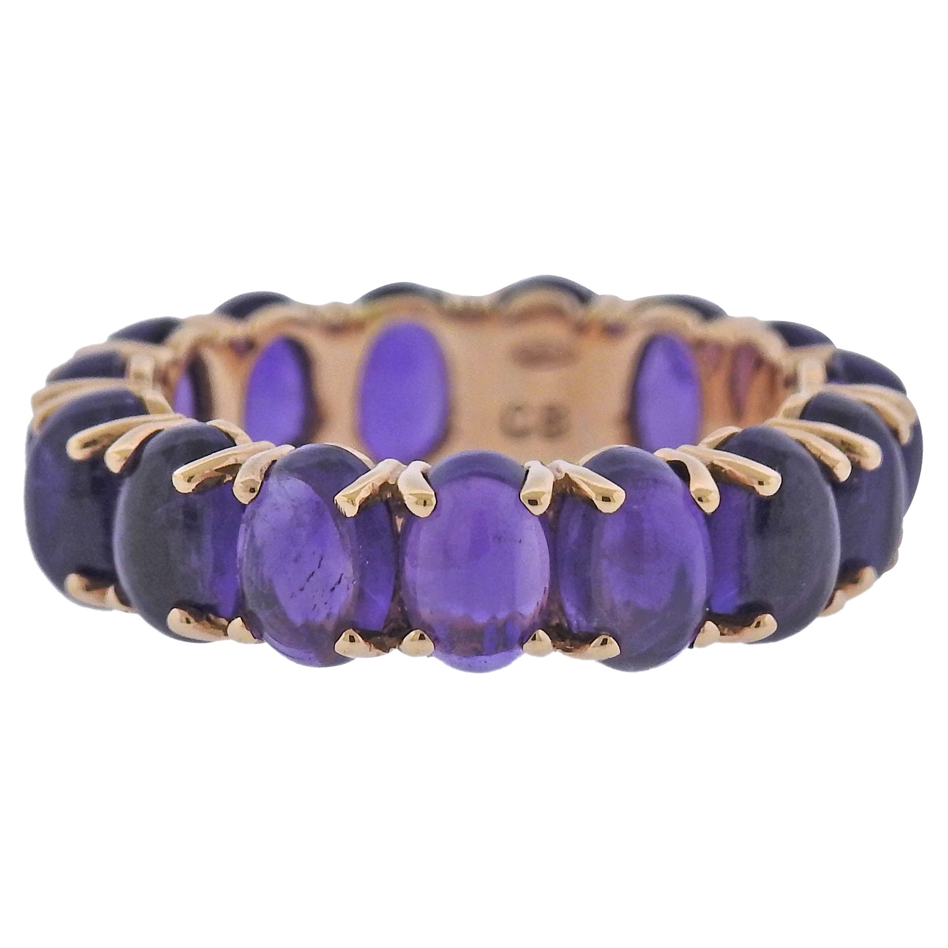 Bucherer Dizzler 18 Karat White Gold Dizzler Diamond Rotating Band Ring ...