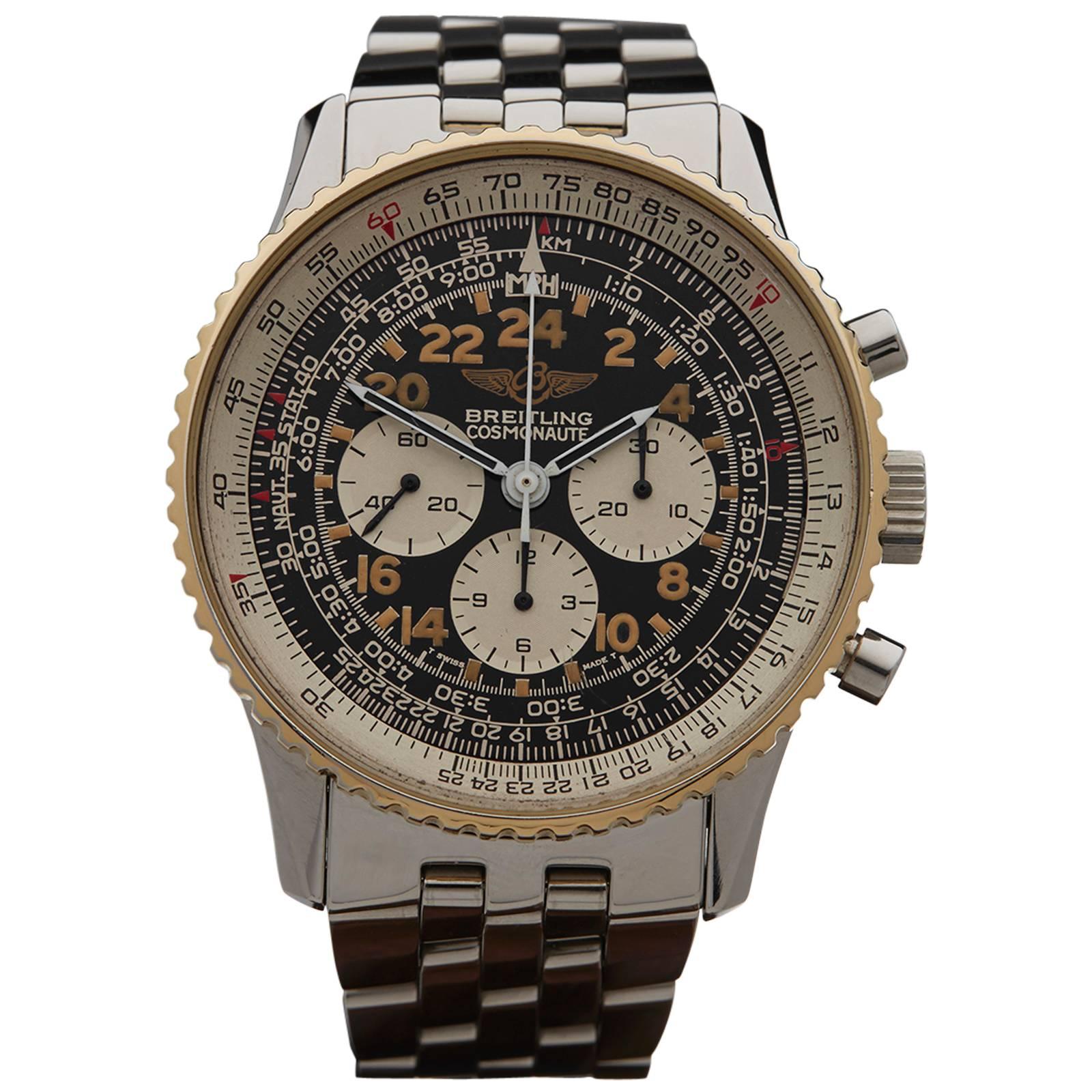 Breitling Yellow Gold Stainless Steel Navitimer Chronograph Automatic ...