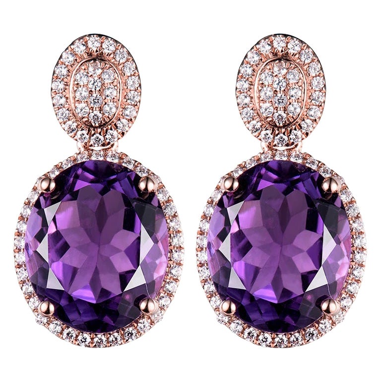 Antonini Amethyst Day/Night Earrings at 1stDibs