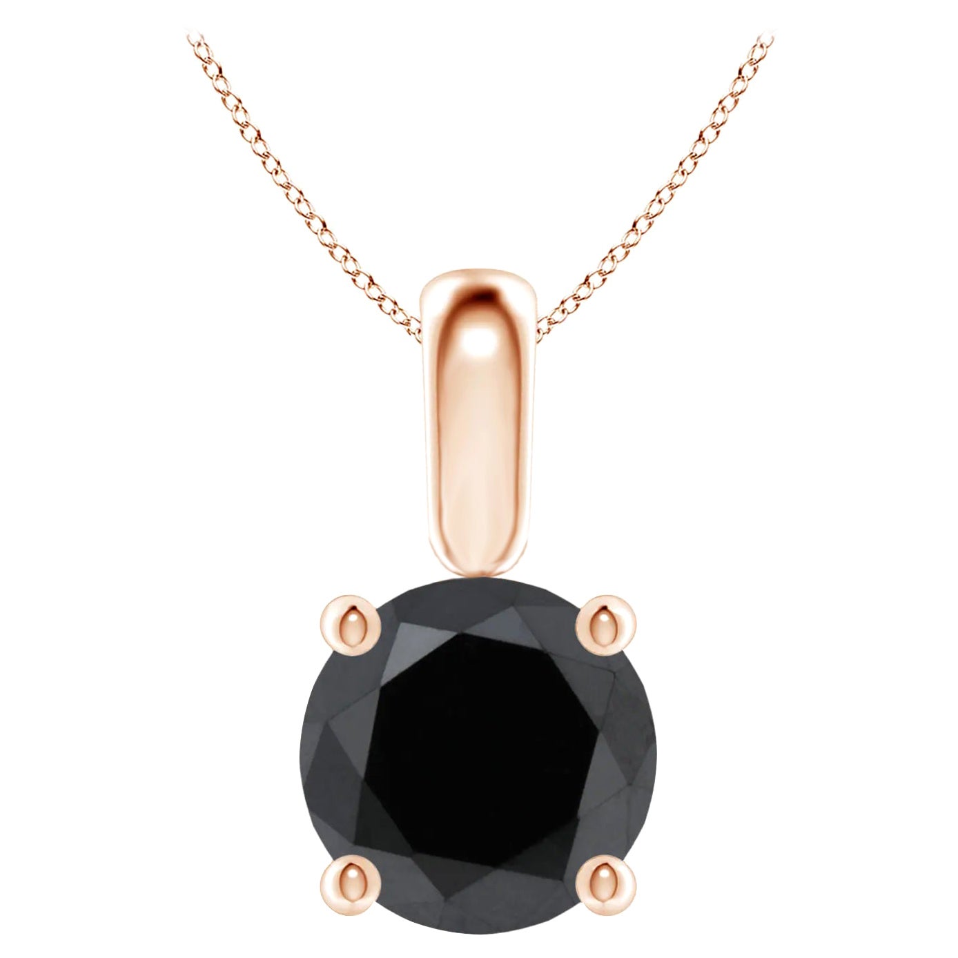 1.35 Carat Diamond Tri-Color Gold Interlocking Ring Pendant Necklace at ...
