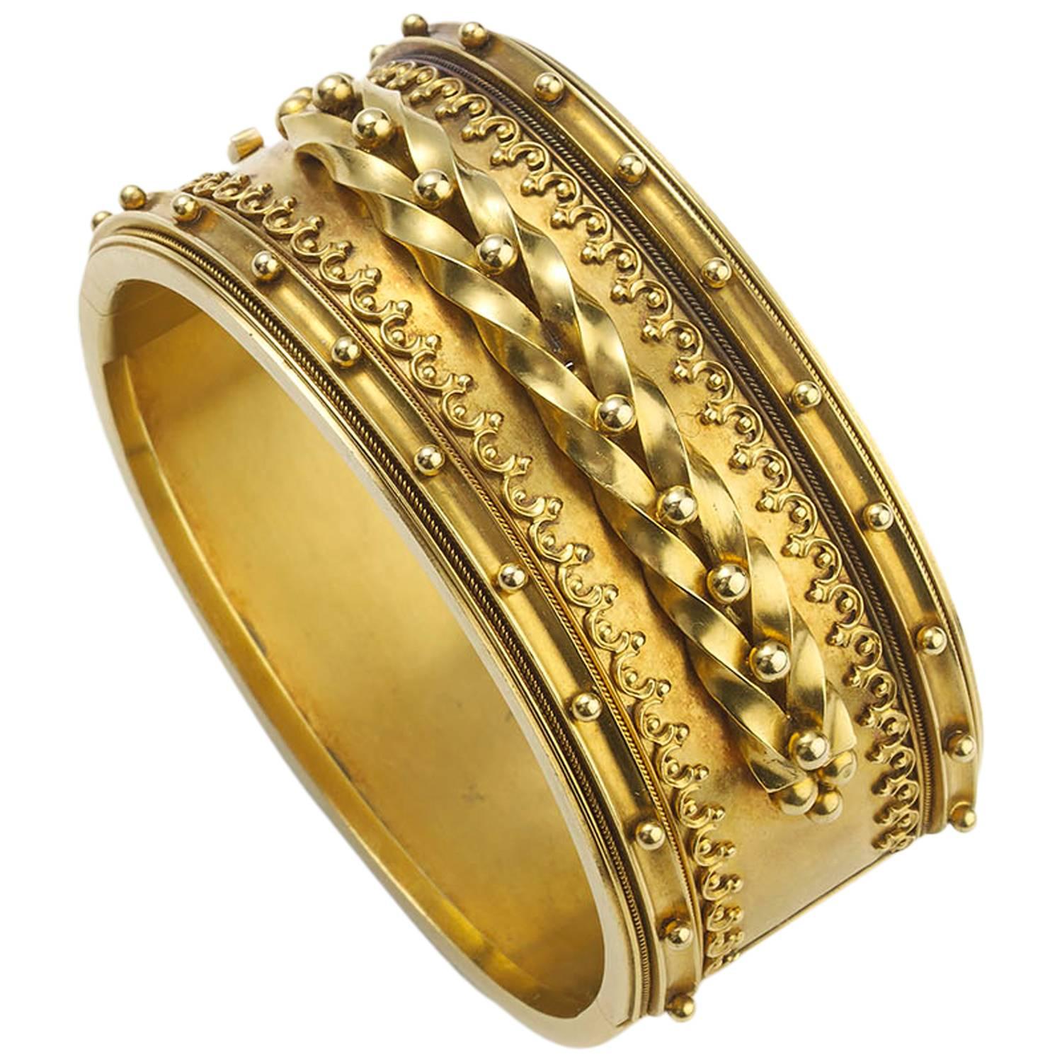 Victorian Gold Bangle at 1stDibs