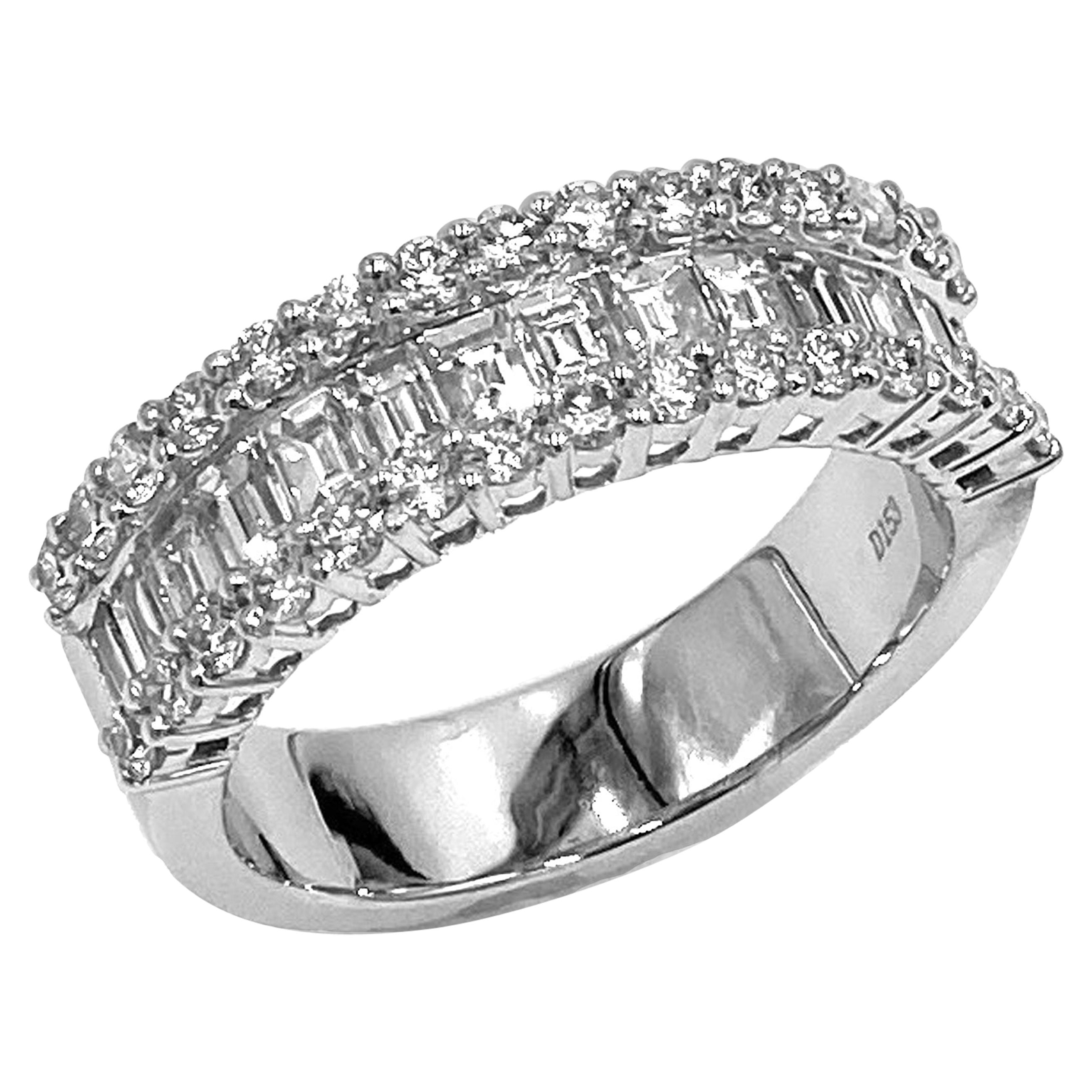 Bitcoin Blockchain Diamond and 18K Gold Slim Dome Ring For Sale at ...