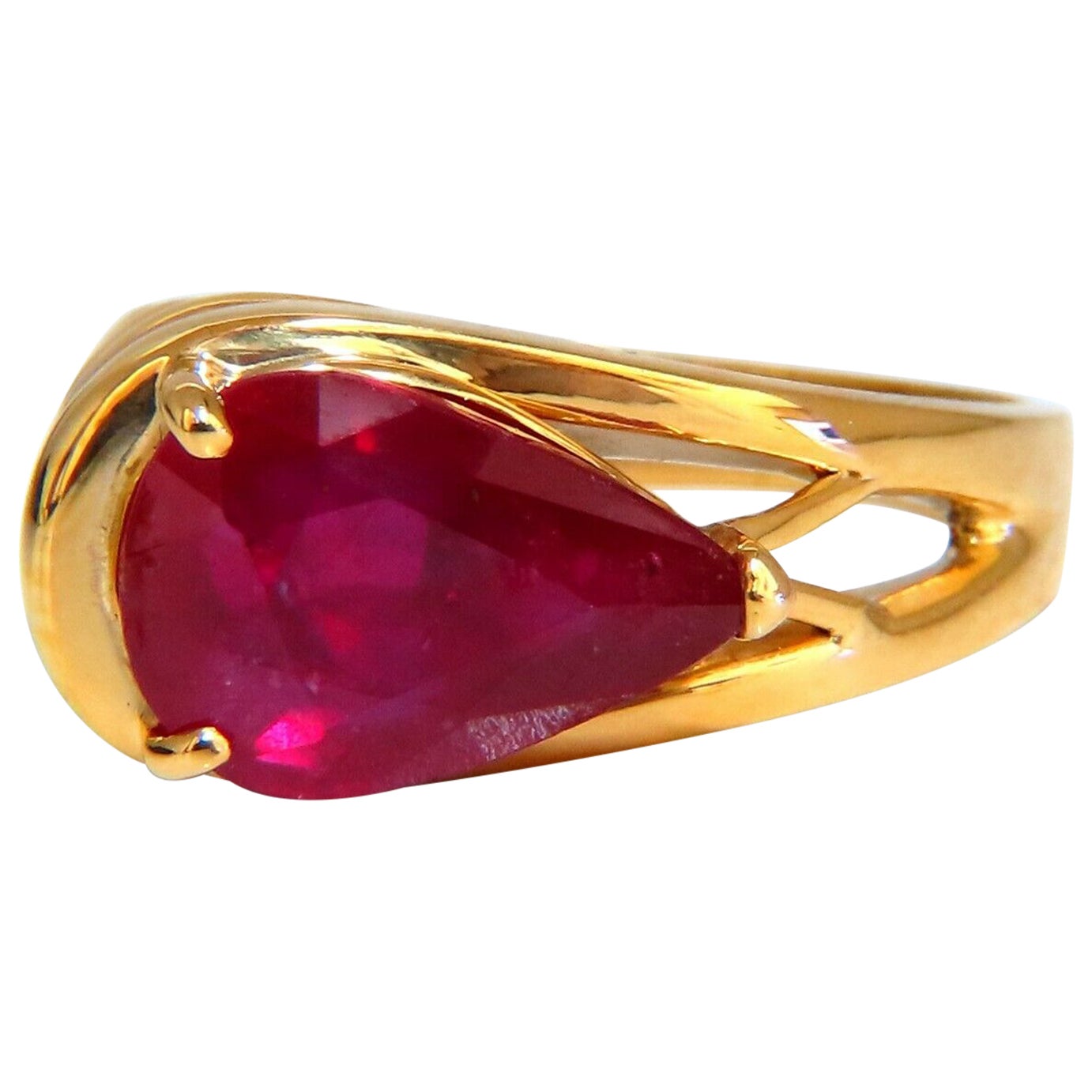 14kt Jade Ruby Ring For Sale at 1stDibs