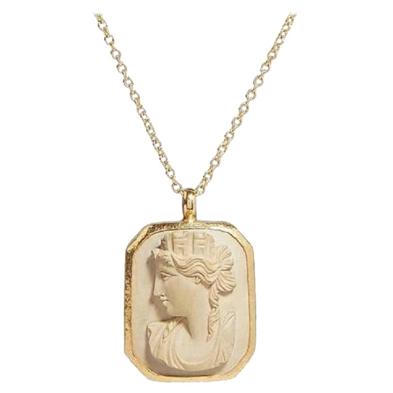 Diamond Onyx Gold Crown Pendant Necklace on Chain One of a kind For ...