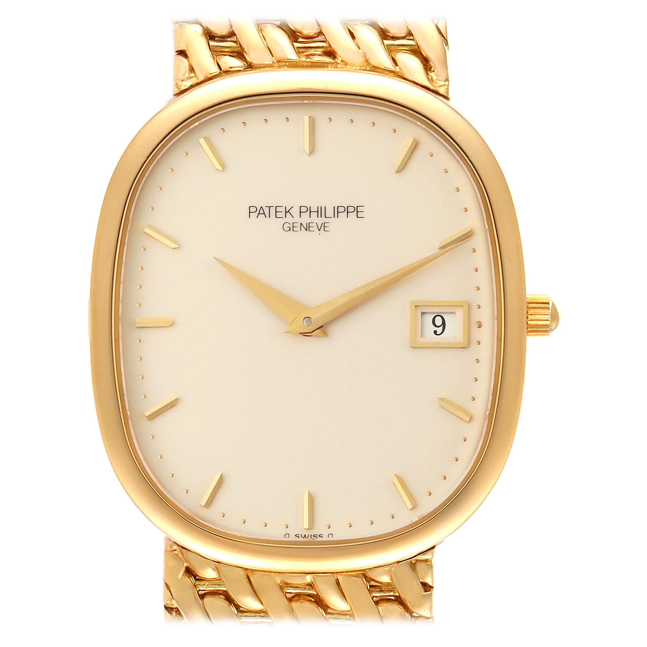 PATEK PHILIPPE Yellow Gold Wristwatch with Fancy Lugs Ref 2536 at 1stDibs