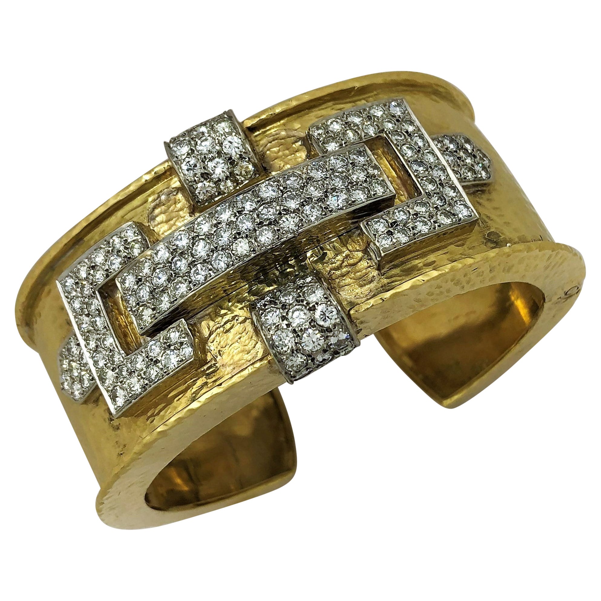 Diamond Gold Alligator Bracelet at 1stDibs | aligator bracelet