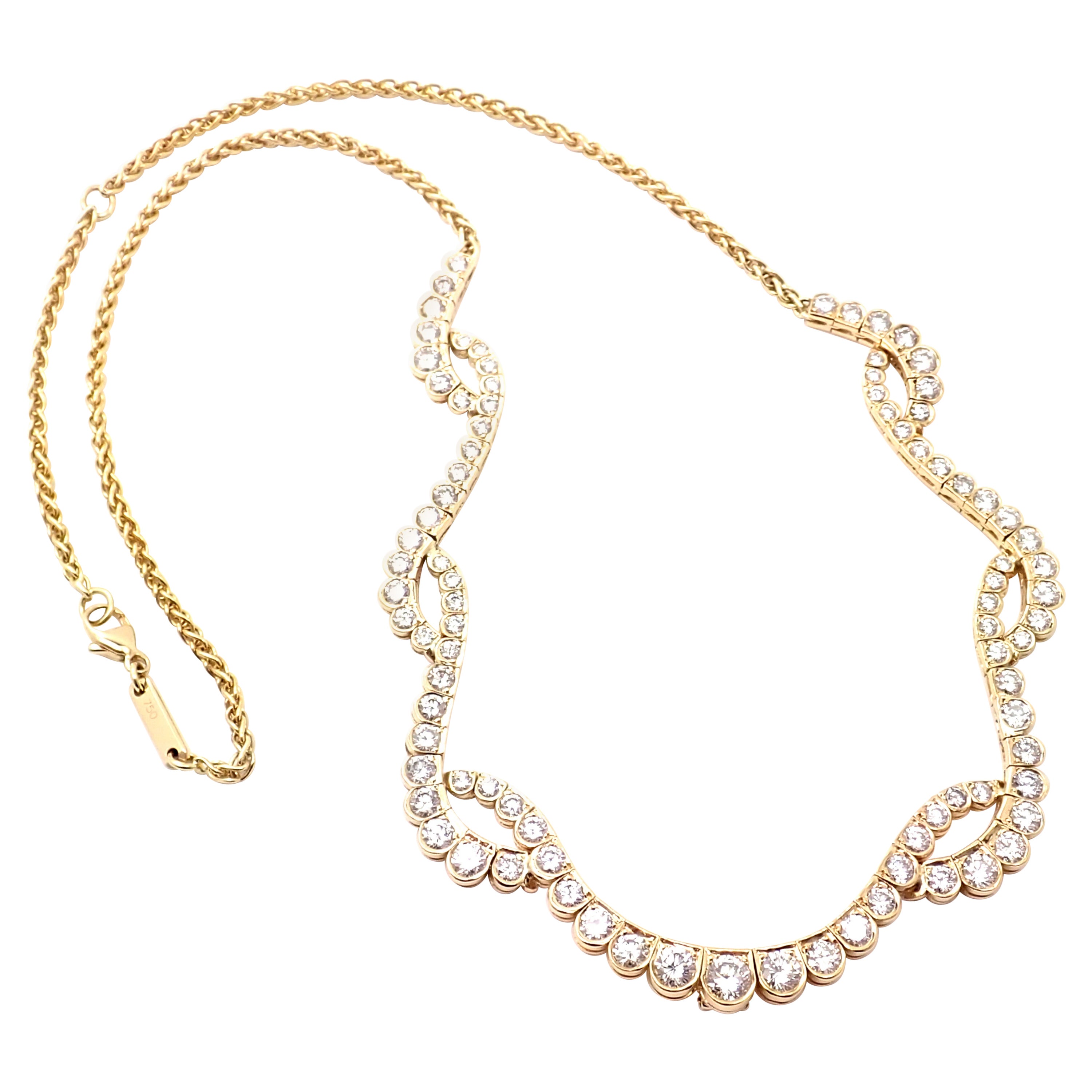 Chopard Diamond Gold Choker Necklace at 1stDibs