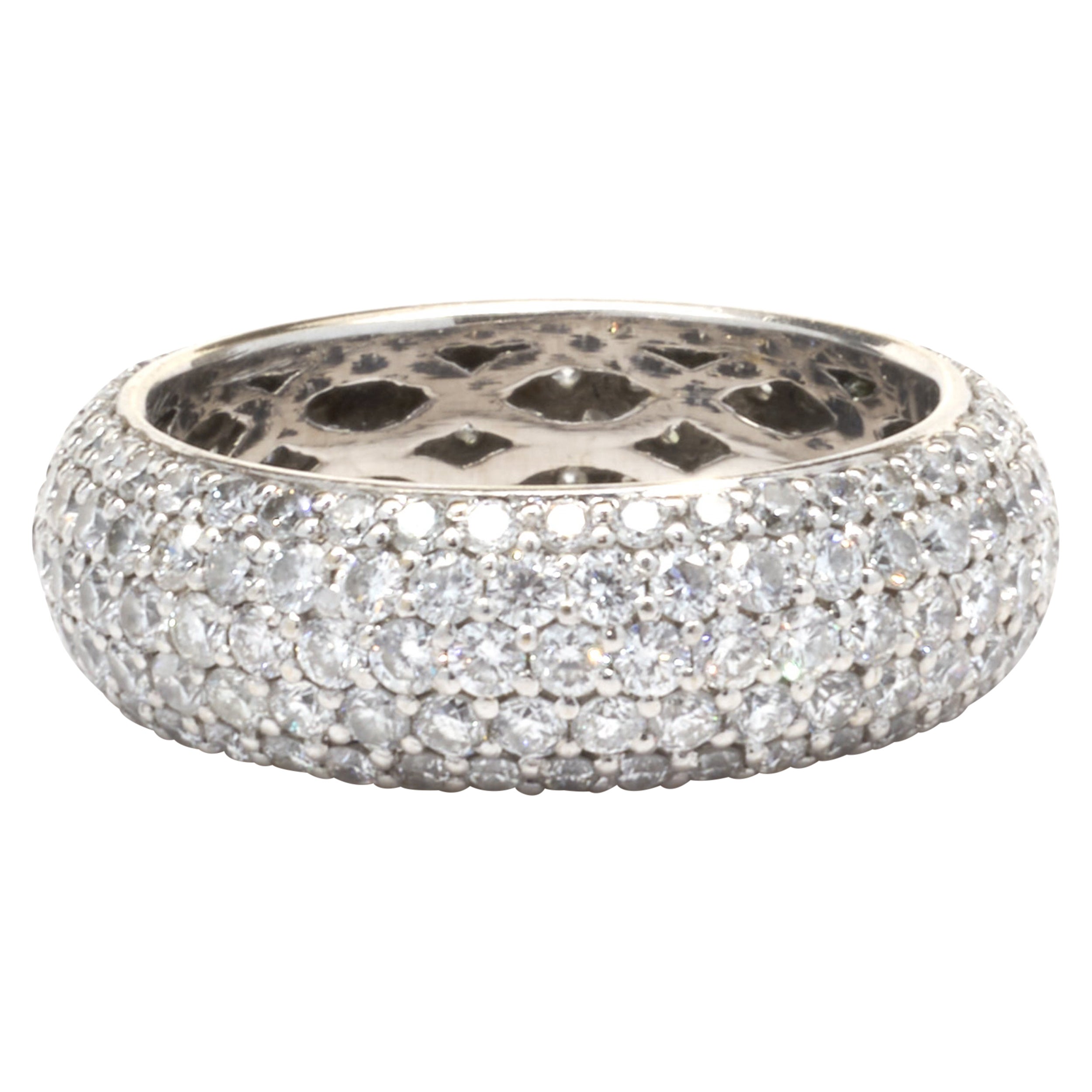 Tiffany and Company Diamond Platinum Eternity ring at 1stDibs