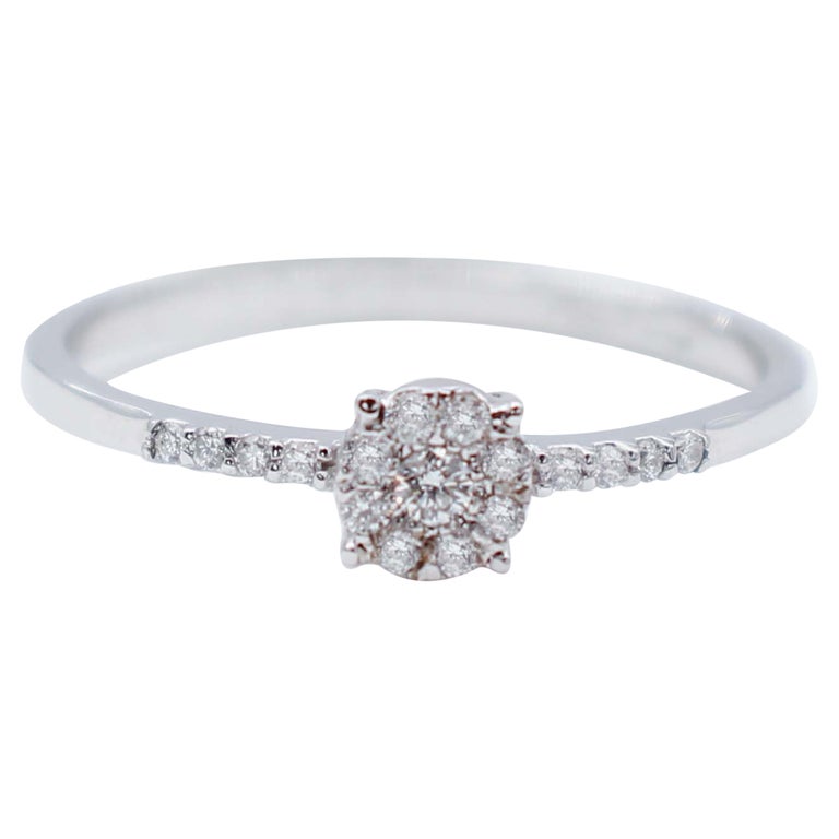 White Diamonds, 18 Karat White Gold Magic Ring For Sale at 1stDibs