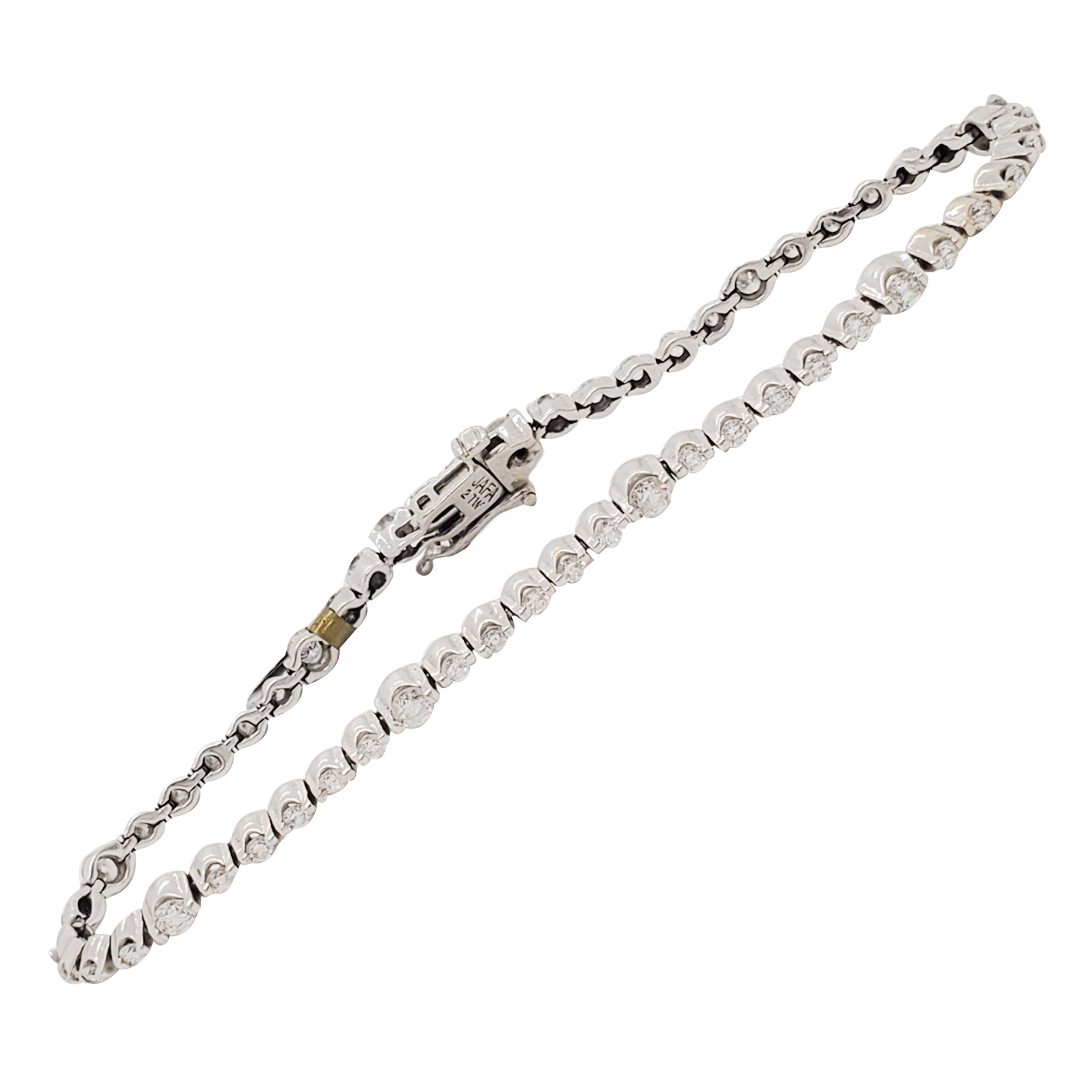 Jafa Diamond Tennis Bracelet For Sale at 1stDibs