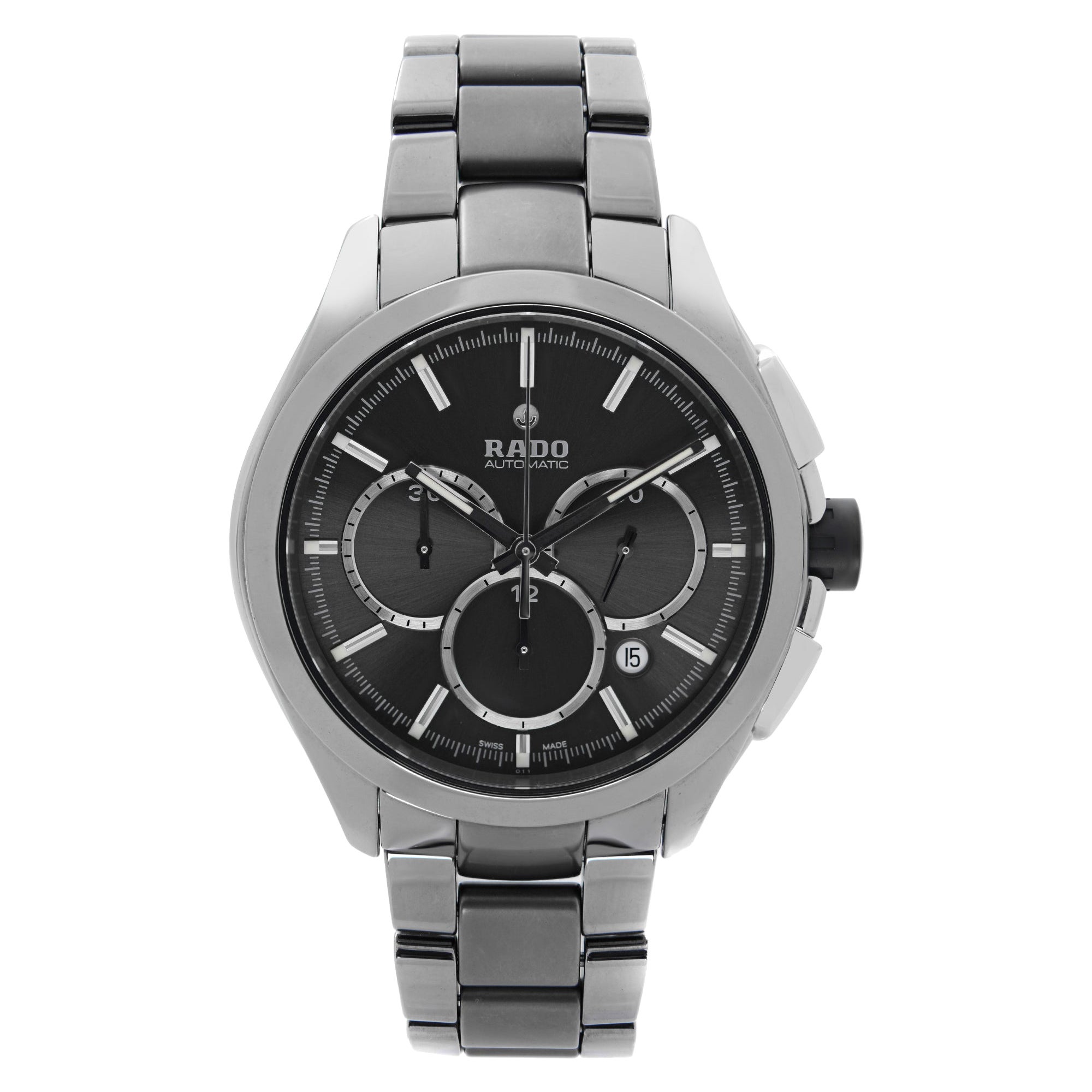 Rado Hyperchrome Steel Ceramic MOP Diamond Dial Automatic Ladies Watch ...