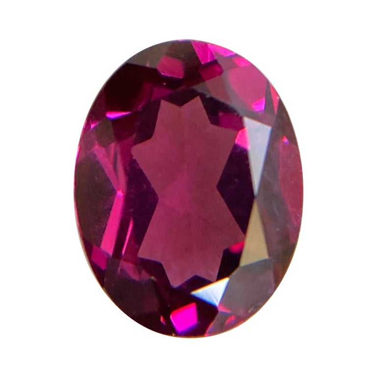 2.13ct Vivid Pink Purple Rhodolite Garnet Oval Cut Rare Gem at 1stDibs ...